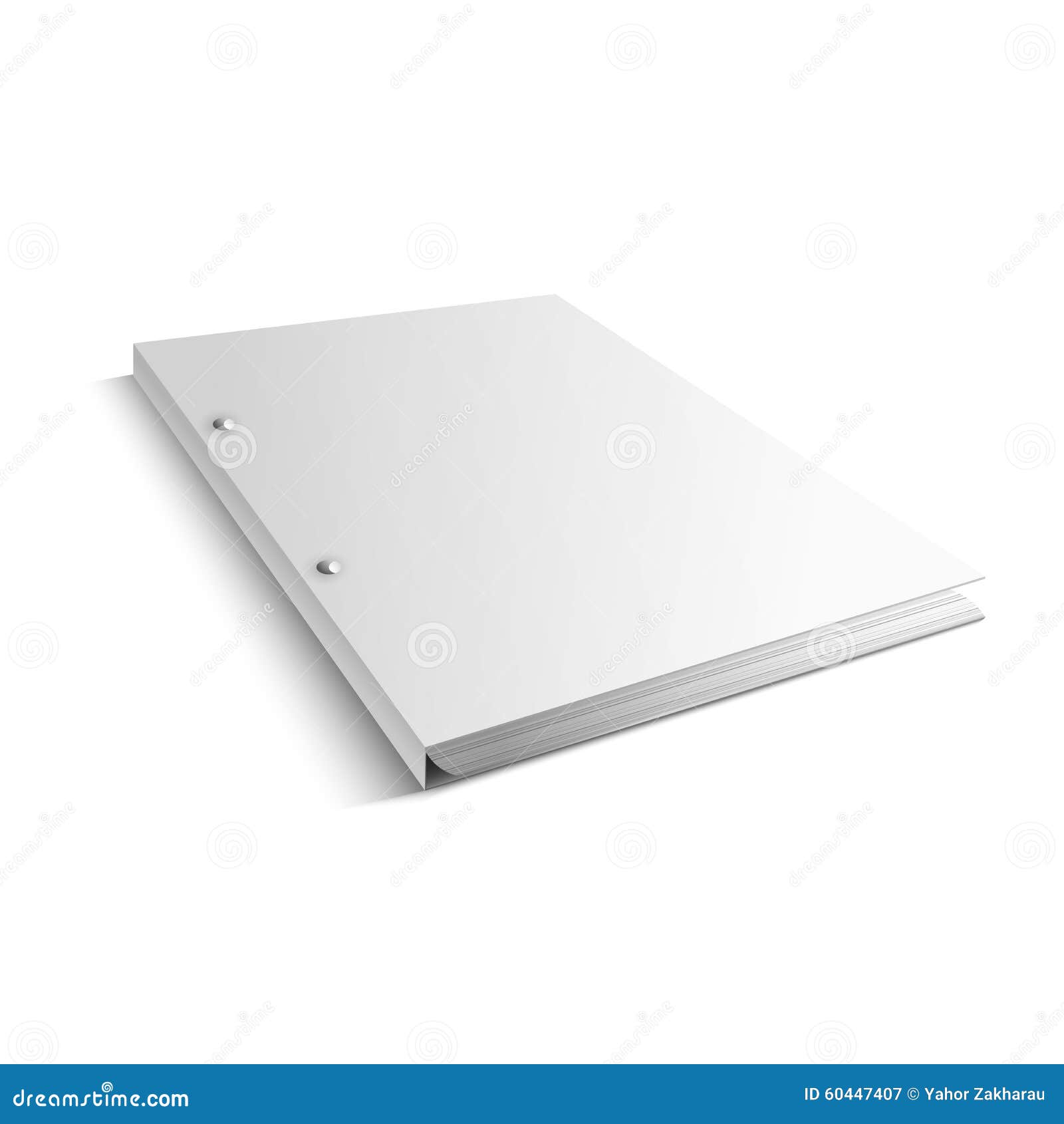 White Folder with Blank Titular Cover - Vector Stock Vector ...