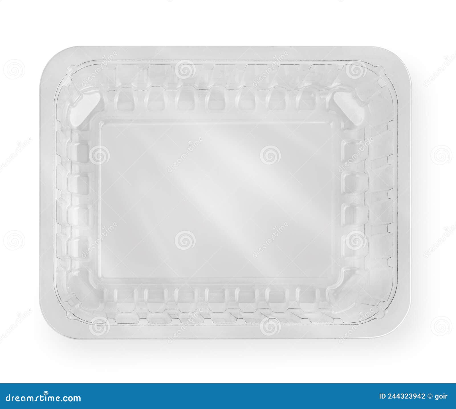 White Food Polystyrene Packaging Stock Photo - Image of horizontal ...
