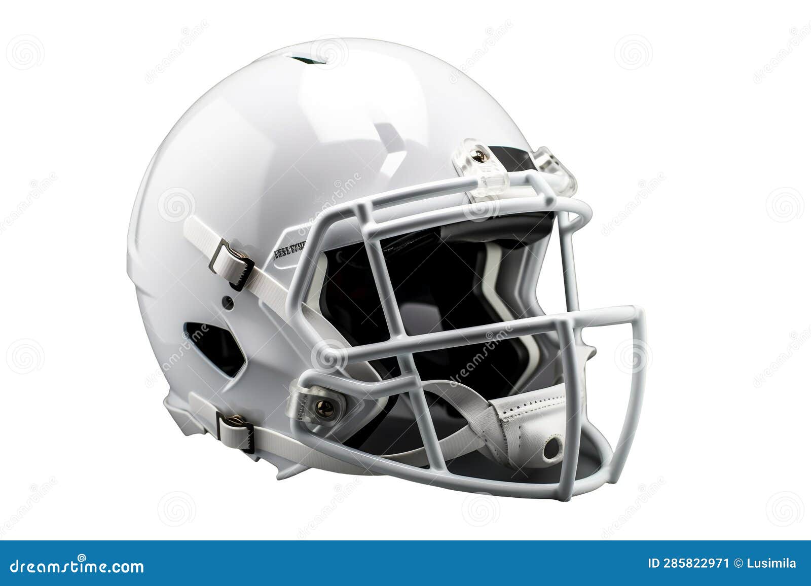 White football helmet stock illustration. Illustration of protective ...