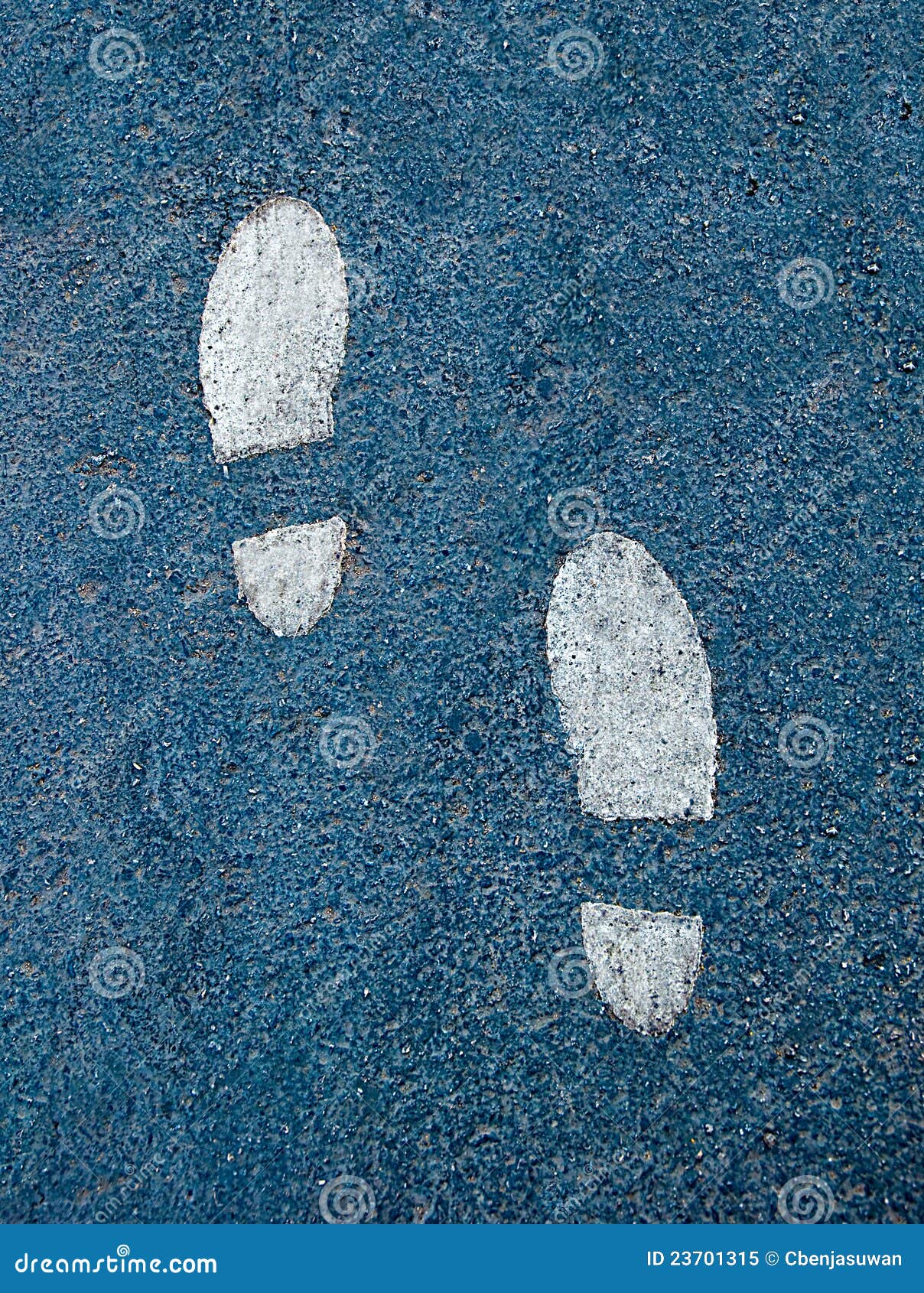 The white footprint stock image. Image of pedestrian - 23701315