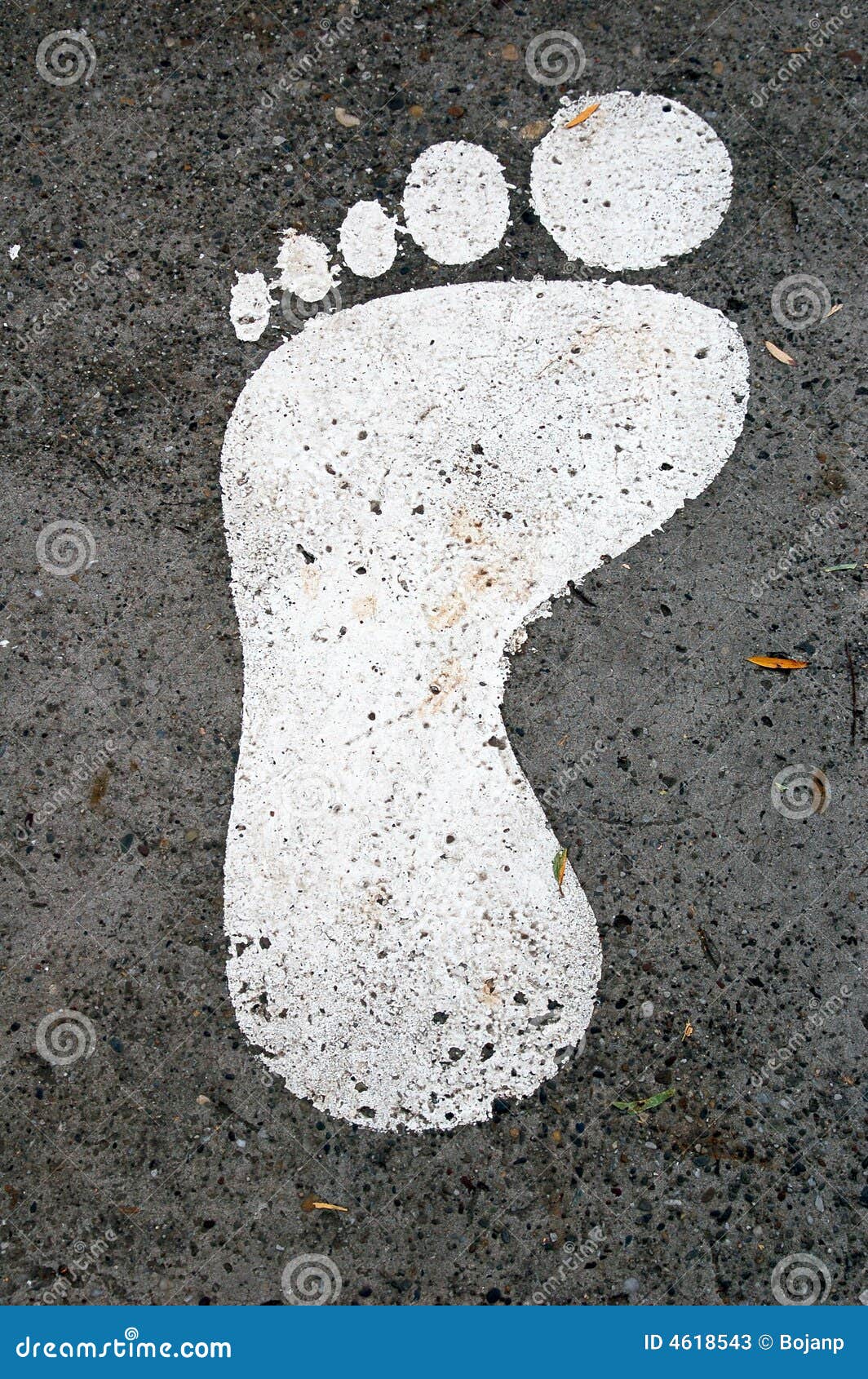 White footprint stock image. Image of forward, walk, shape - 4618543