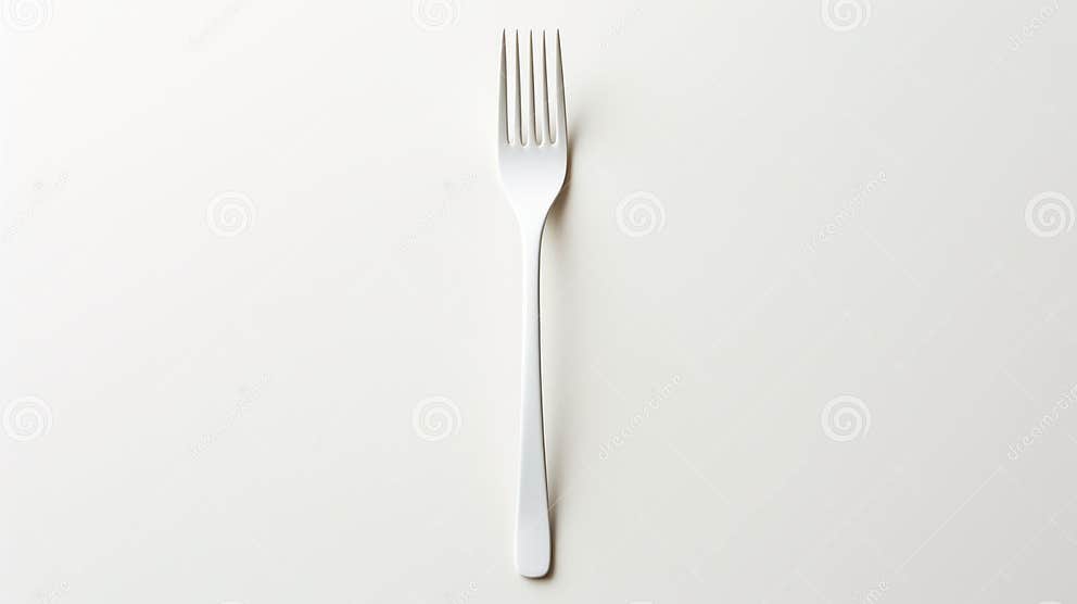 White Fork on White Surface: a Surrealistic Blend of Weirdcore and ...