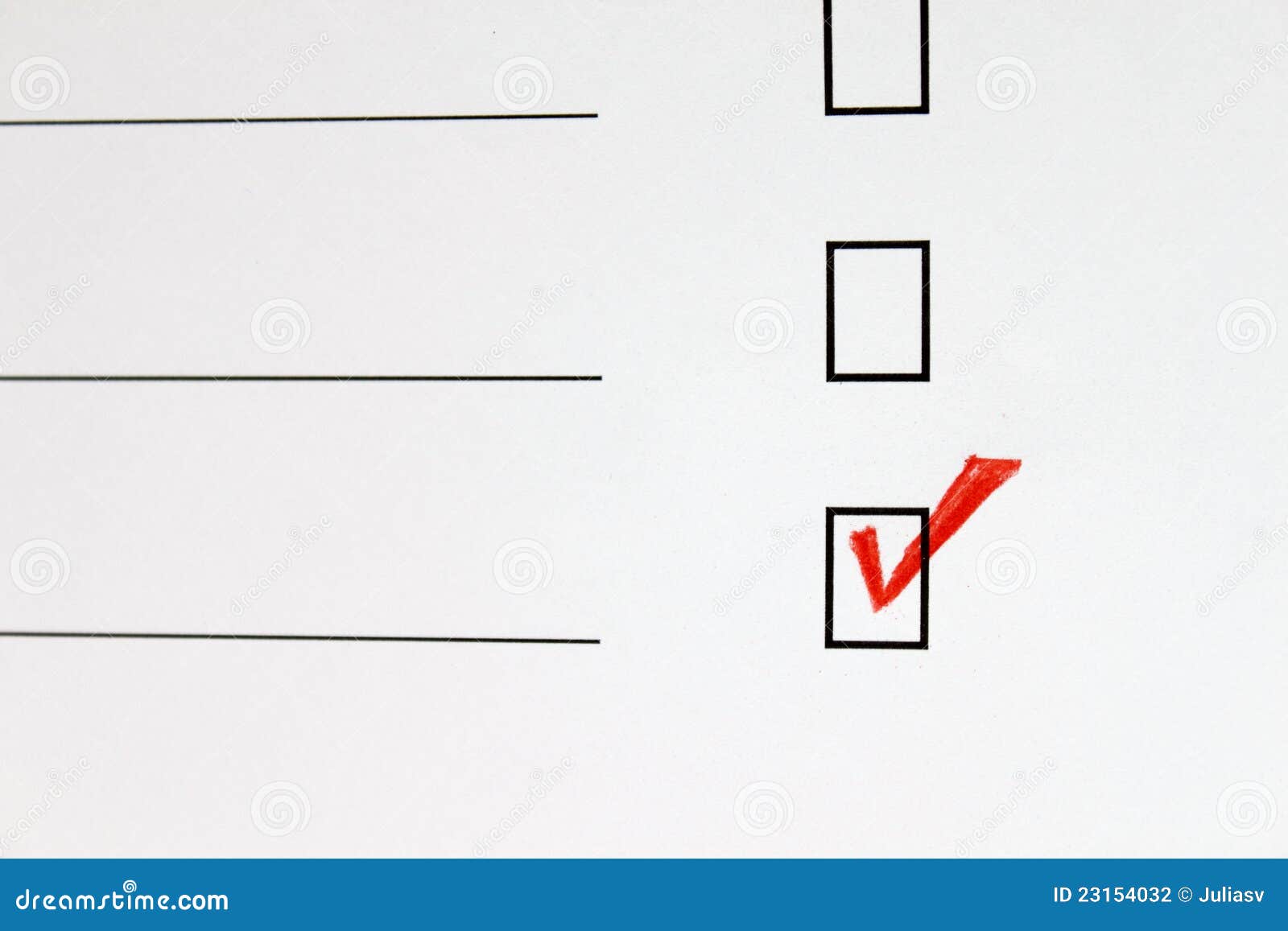 White form with a red mark stock photo. Image of meeting - 23154032