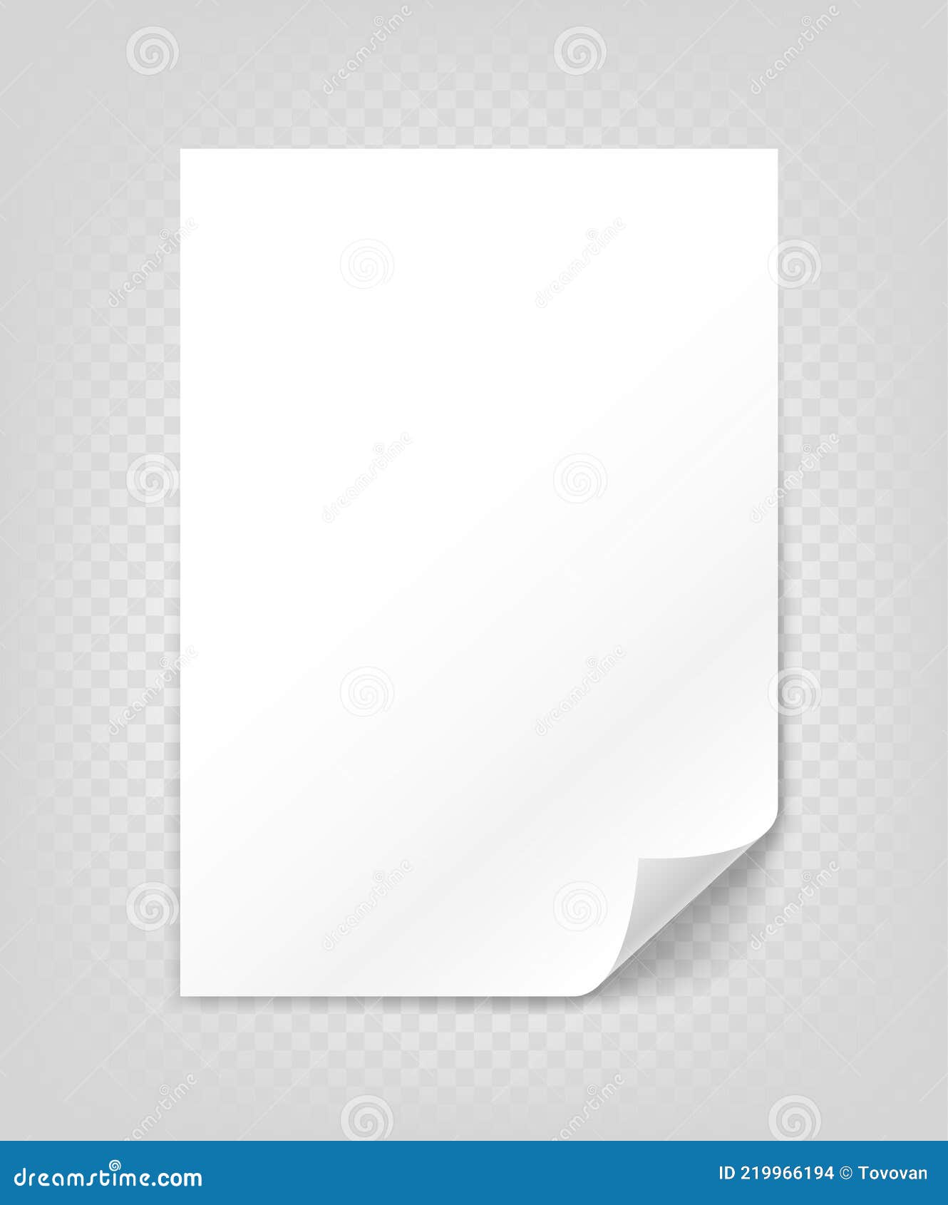 White A4 Format Paper Sheet on a Table Stock Vector - Illustration of ...