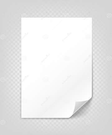 White A4 Format Paper Sheet on a Table Stock Vector - Illustration of ...