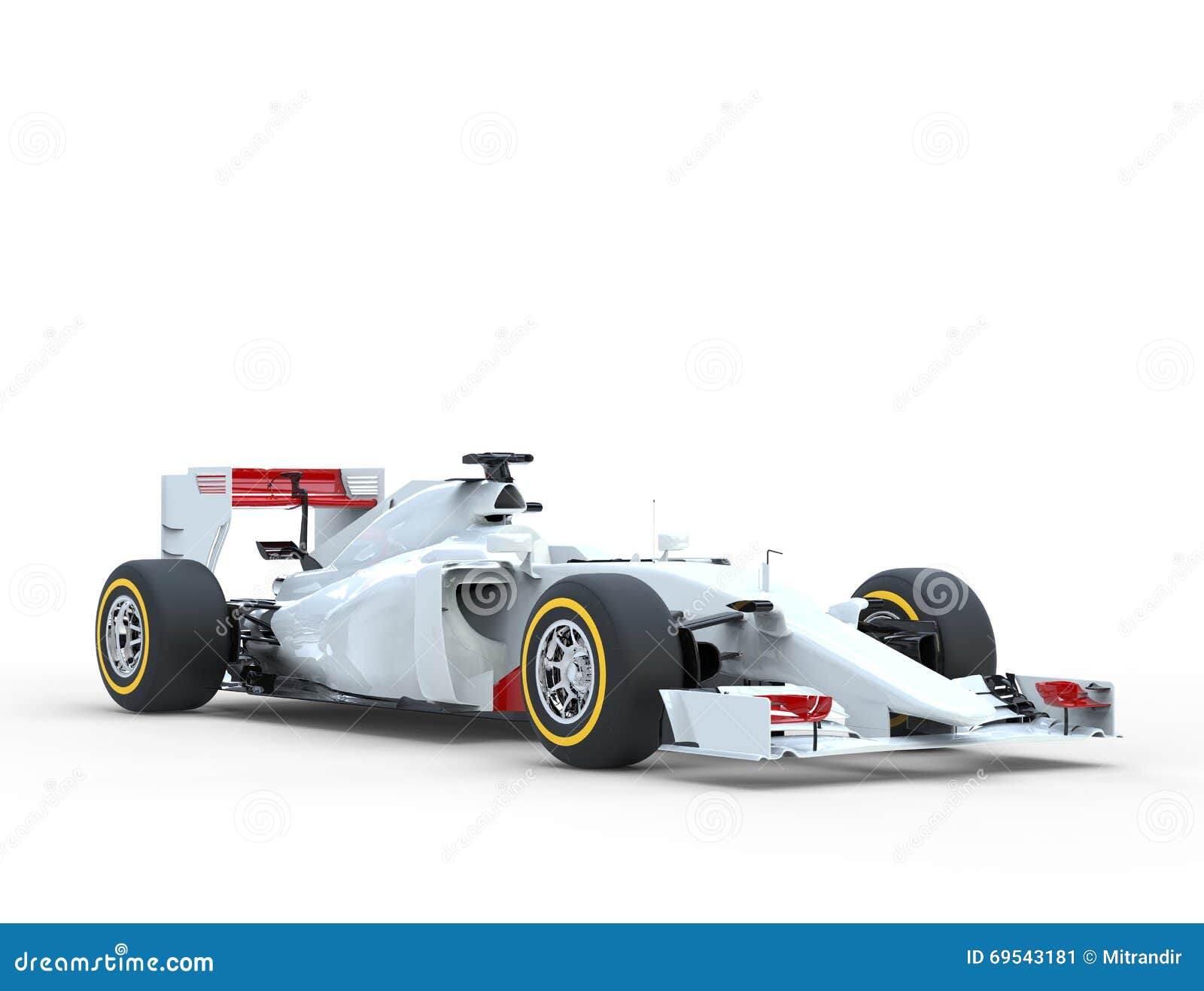White Formula One Car - Studio Lighting Stock Image - Image of speed ...