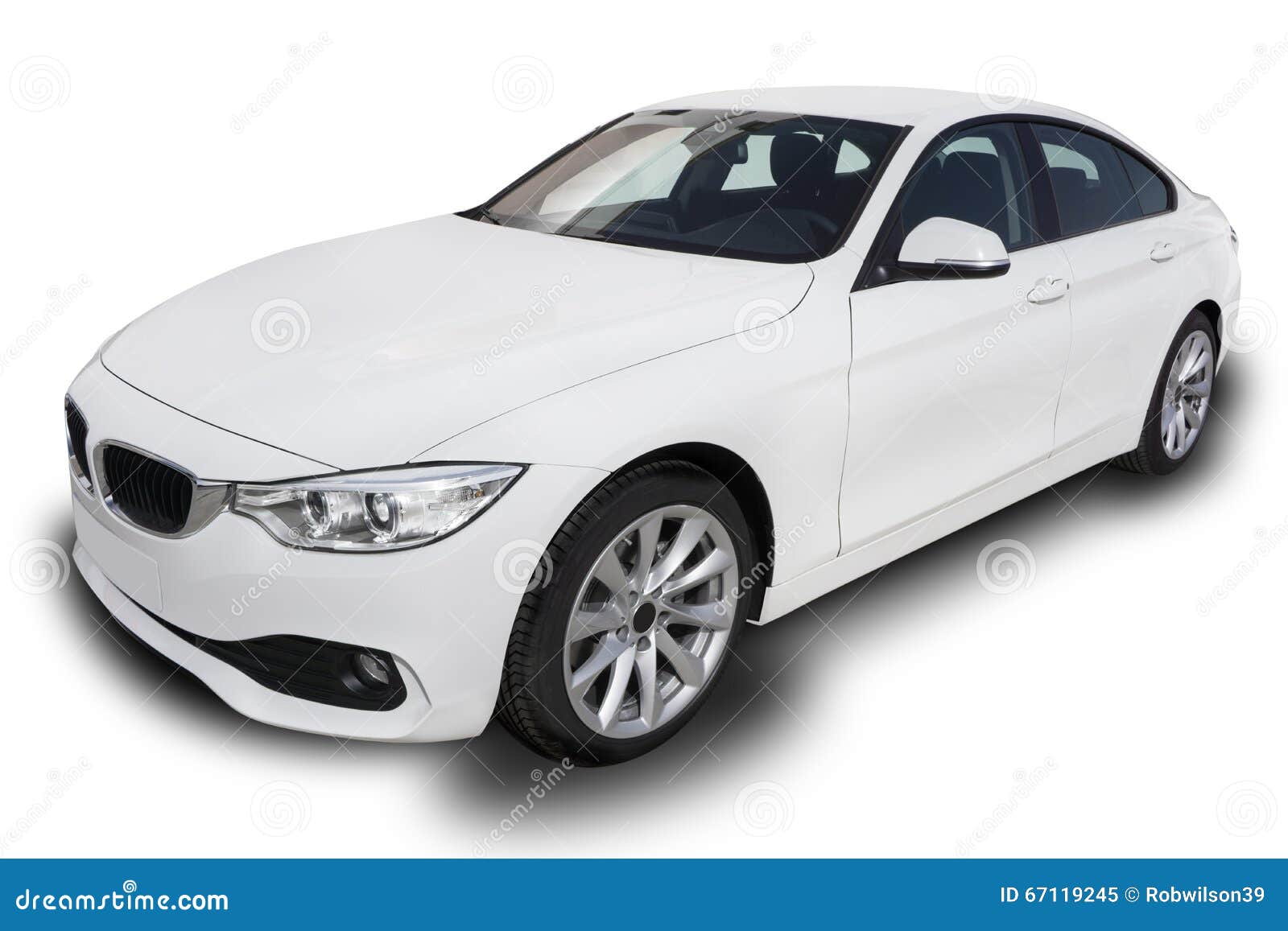 White Four Door Car stock image. Image of isolated, tires - 67119245