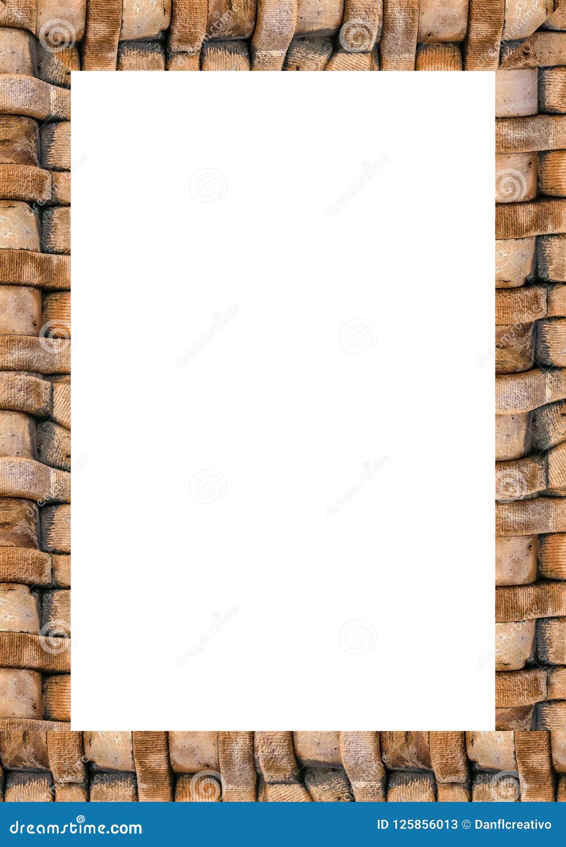 Blank Frame with Stone Patterned Borders Stock Image - Image of antique ...