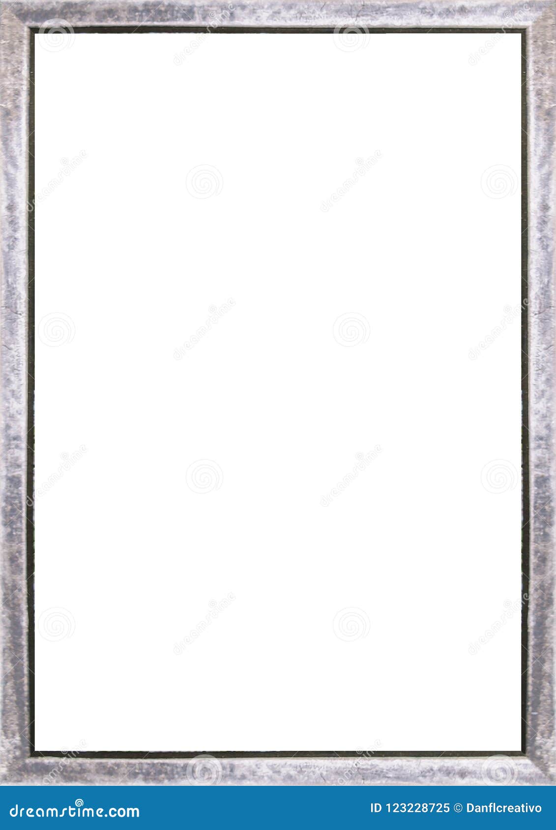 White Portrait Frame with Rustic Wooden Borders Stock Image - Image of ...