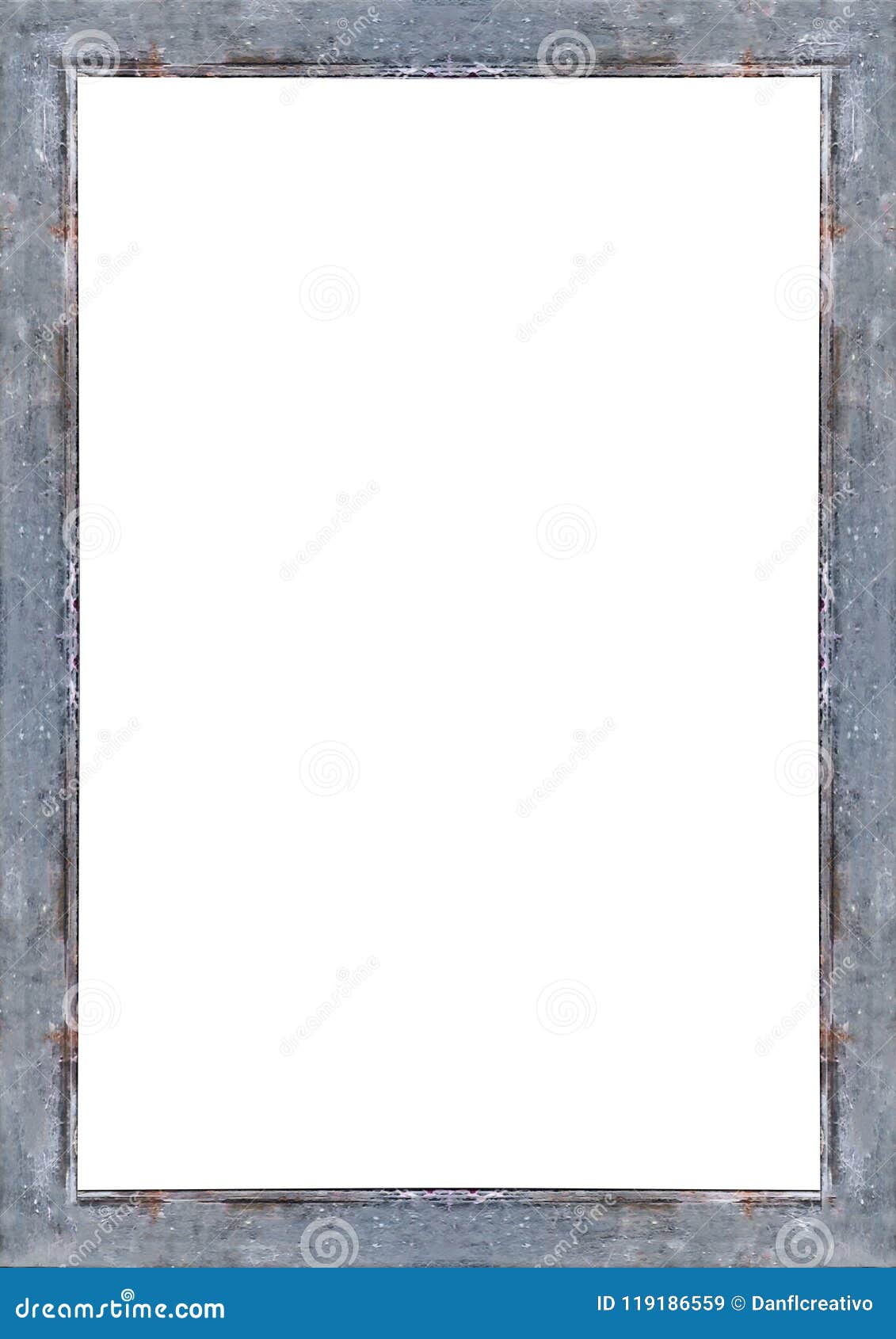 Portrait White Frame with Rustic Borders Stock Image - Image of ...