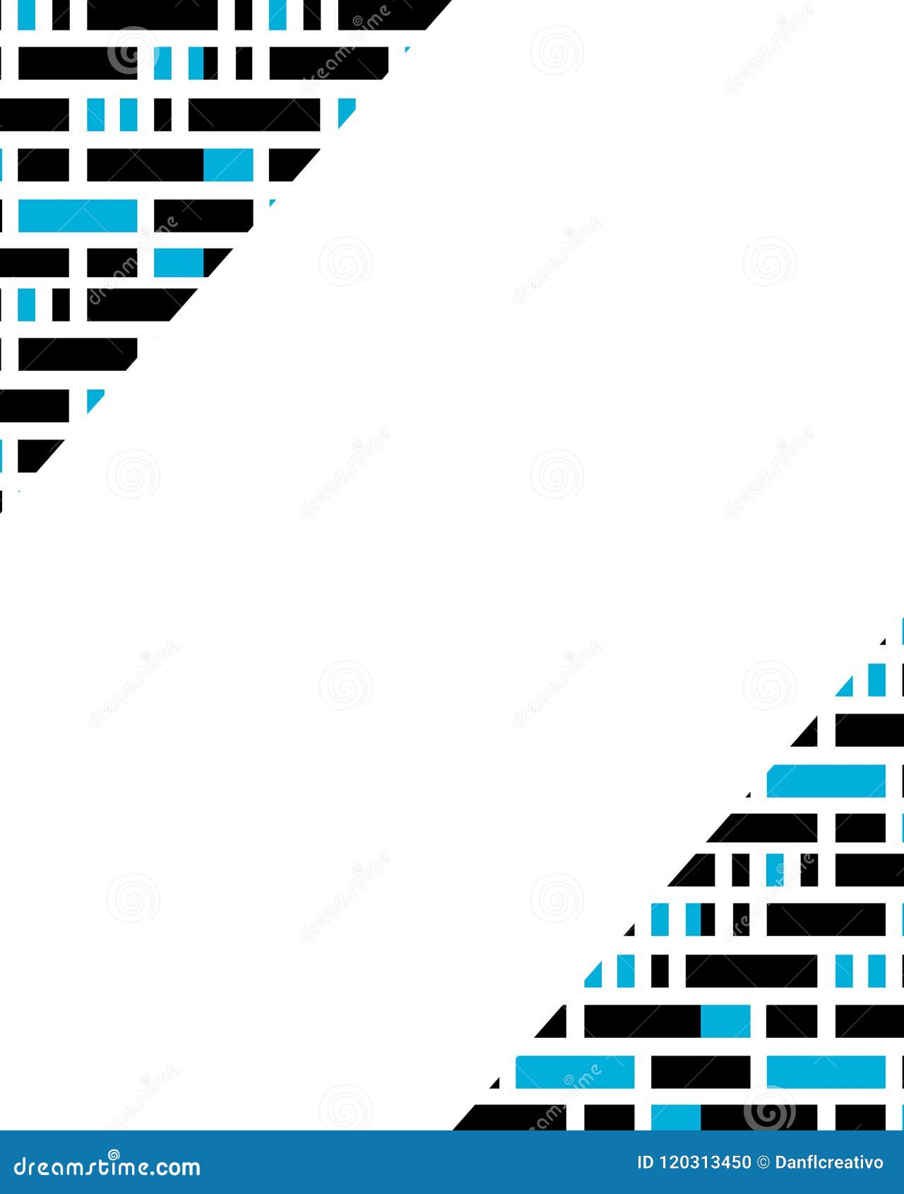 White Frame with Diagonal Borders Stock Illustration - Illustration of ...