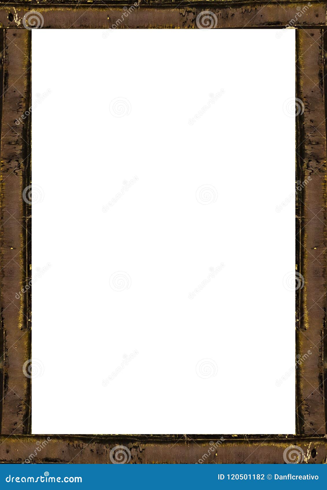 White Frame with Steel Beam Borders Stock Photo - Image of border ...