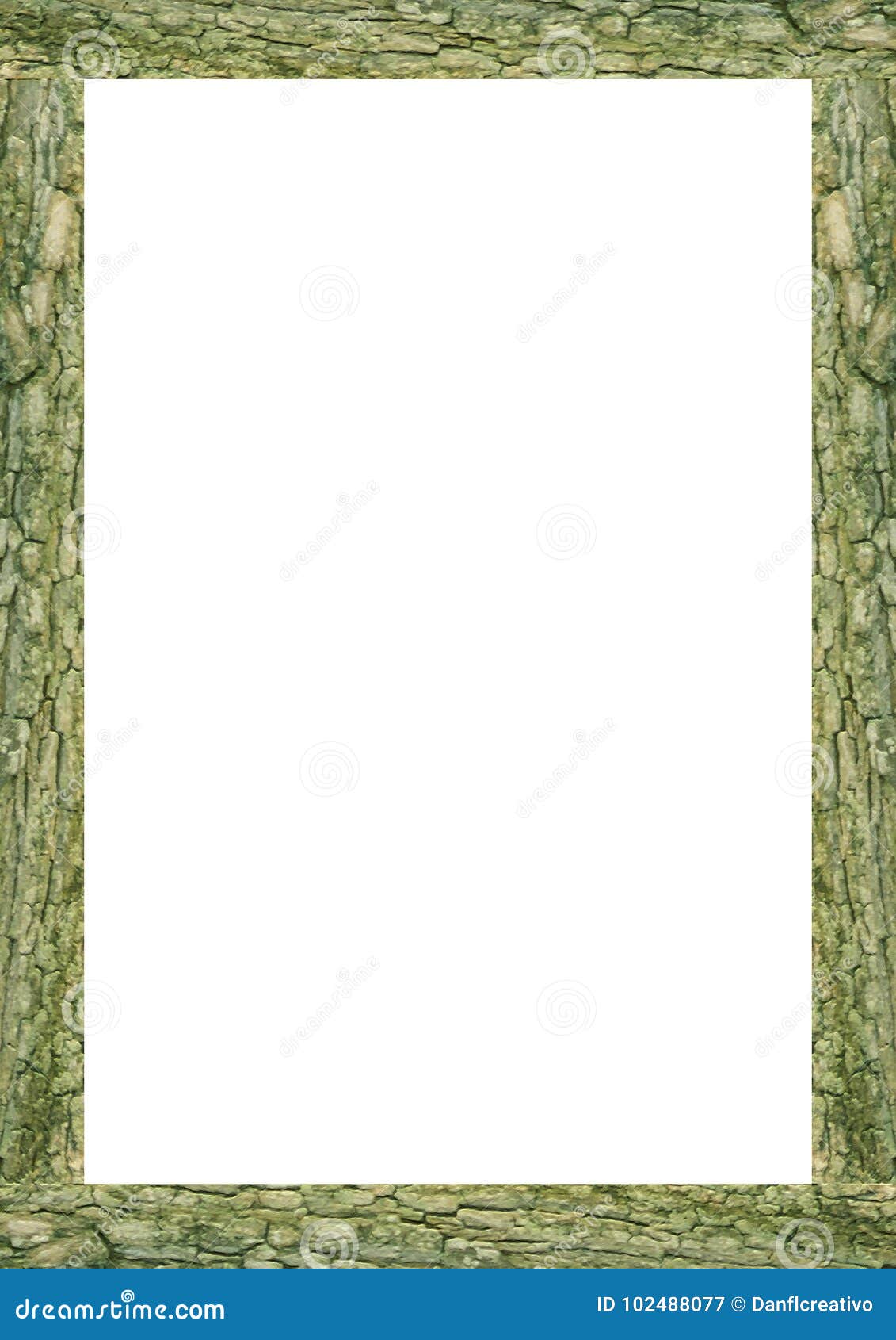 White Frame with Trunk Borders Stock Image - Image of stationary, tree ...