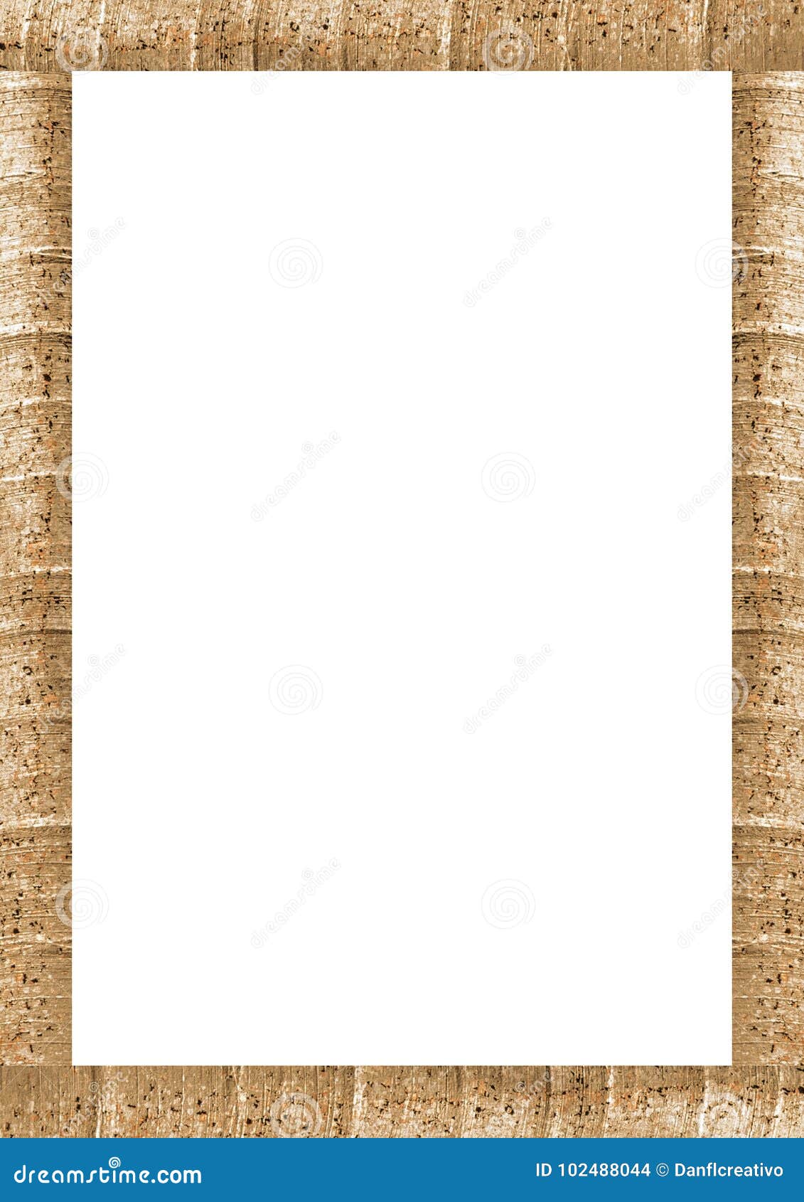 White Frame with Trunk Palm Tree Borders Stock Photo - Image of card ...
