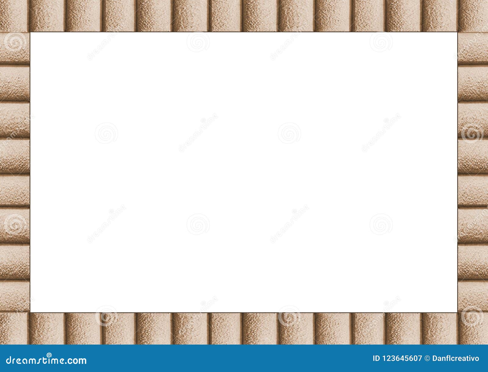 Blank Landscape Frame with Architectural Padding Borders Stock Image ...
