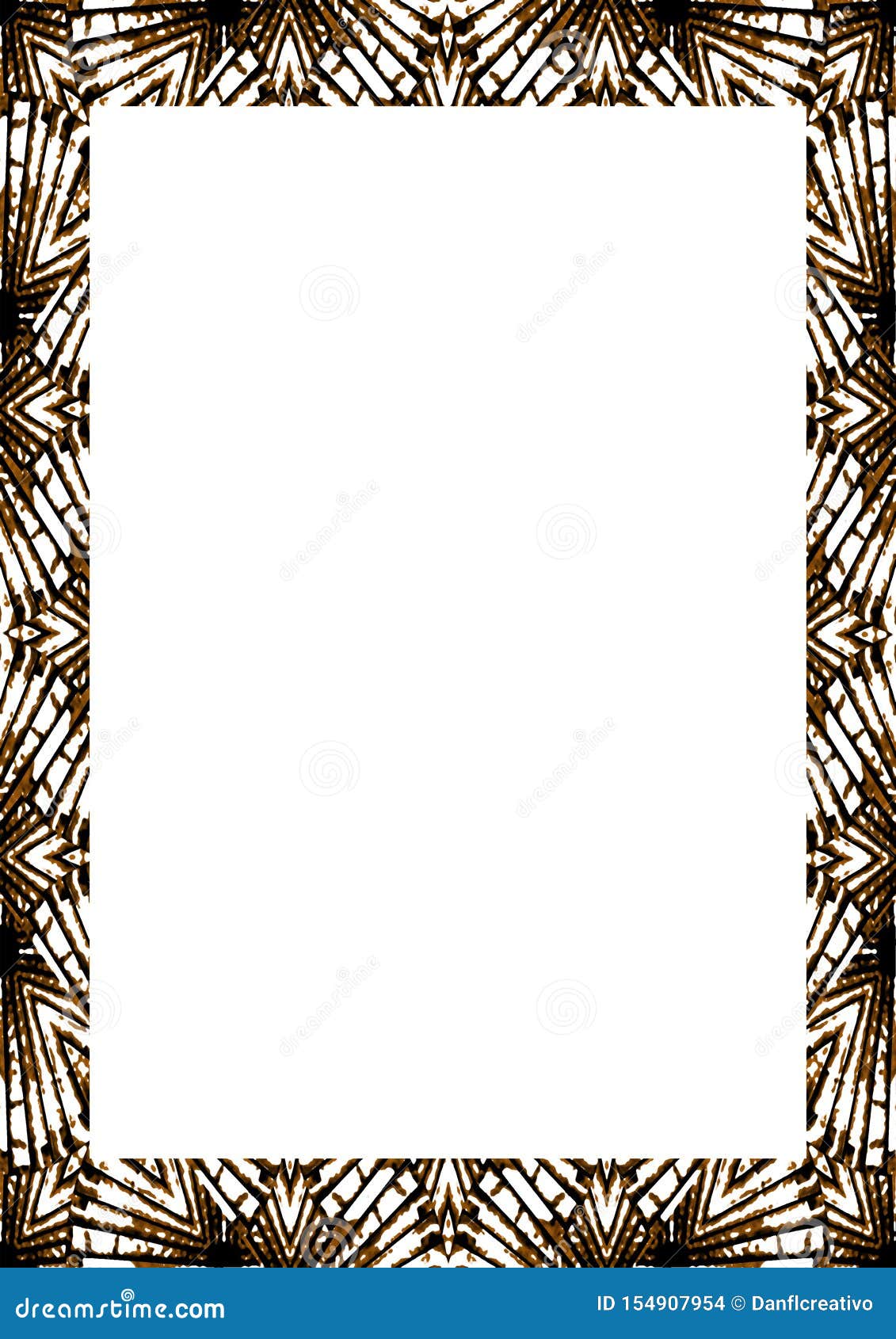 White Frame Background with Decorative Borders Stock Photo - Image of ...
