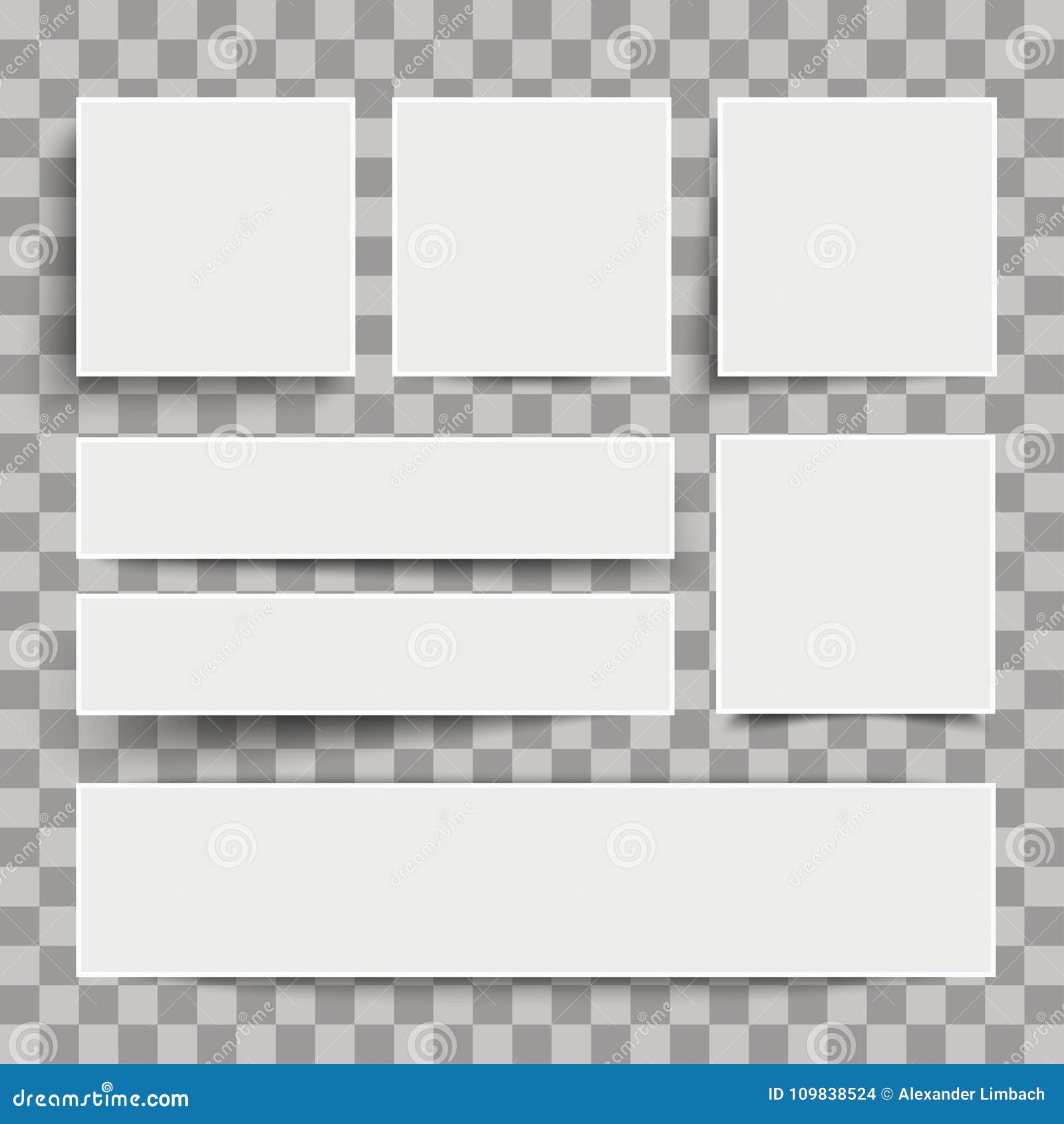 White Frame Banners Transparent Stock Vector - Illustration of frame ...