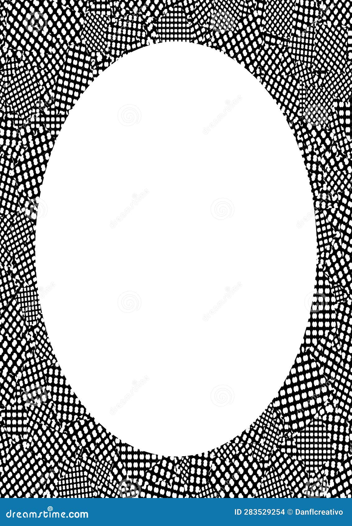 White Frame with Geometric Patterned Rounded Borders Stock Illustration ...