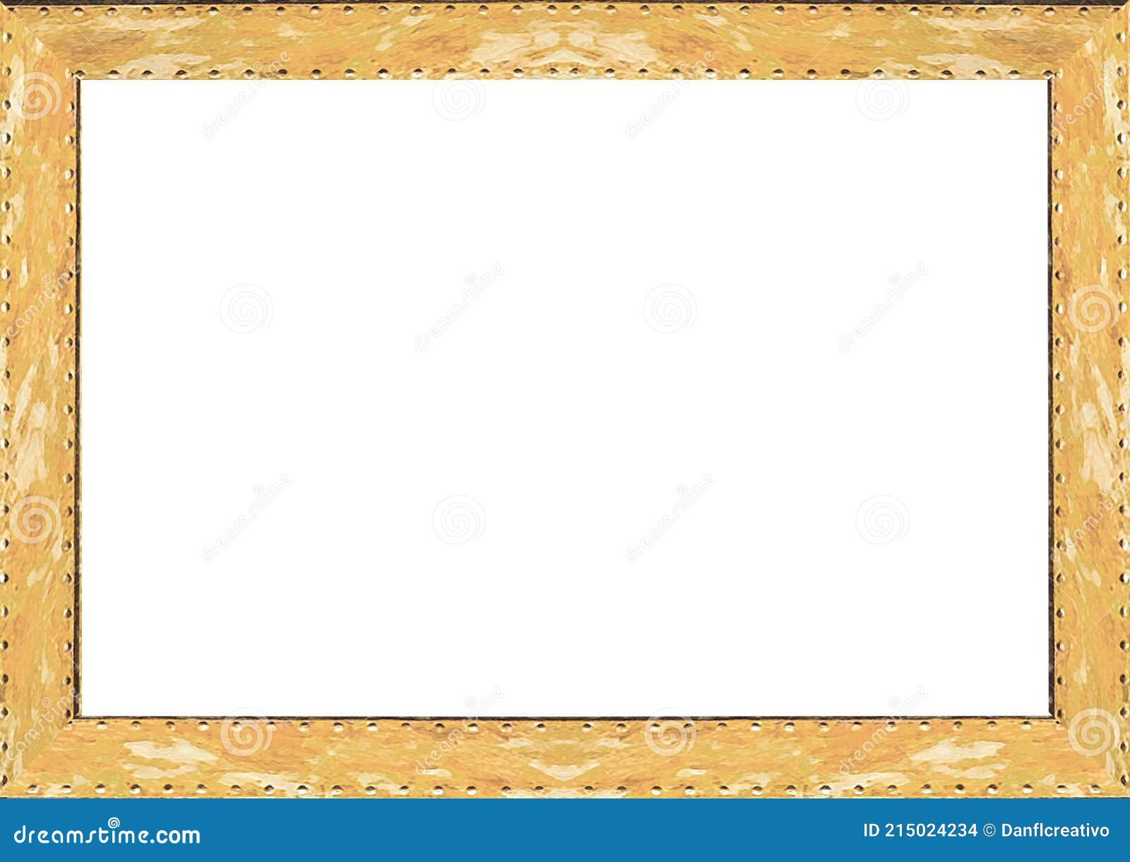 White Frame with Iron Edges Stock Photo - Image of edges, design: 215024234