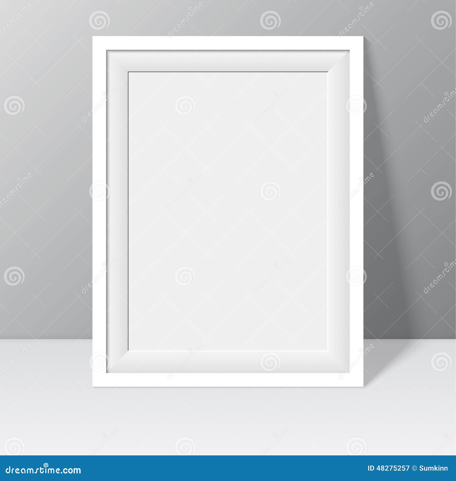 White Frame for Paintings or Photographs Stock Vector - Illustration of ...