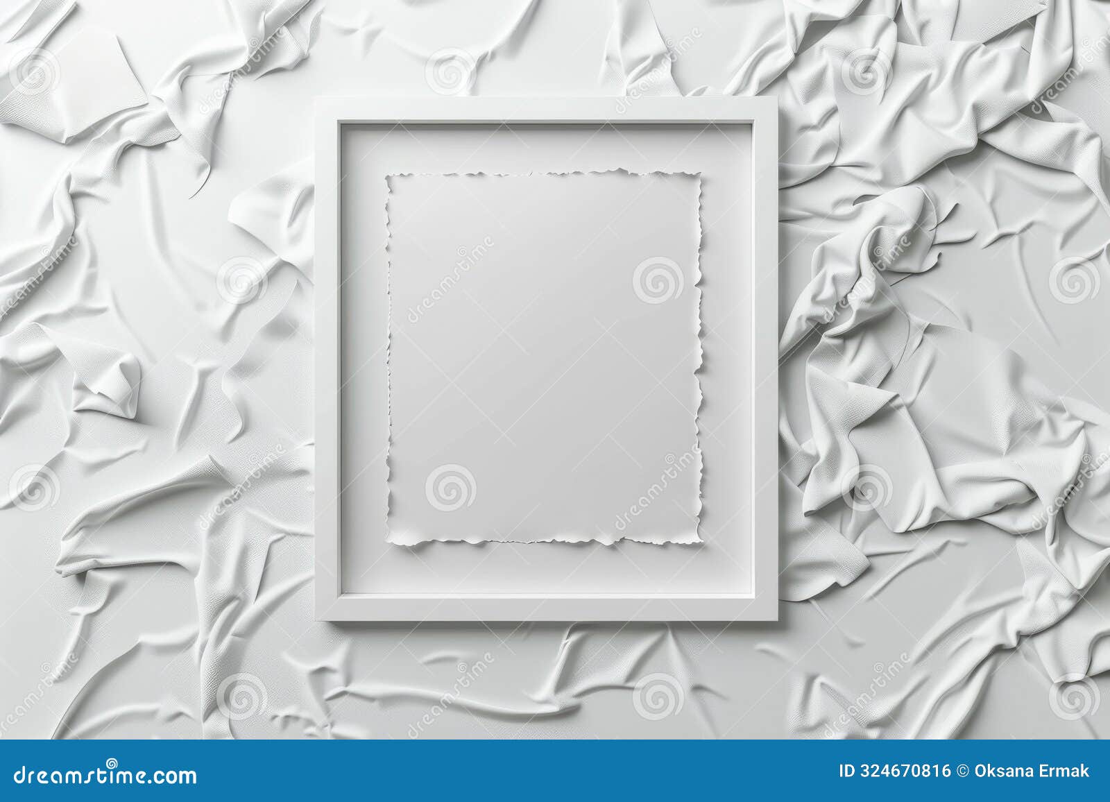 White Frame Texture Background, Realistic Square Frames, White Blank ...