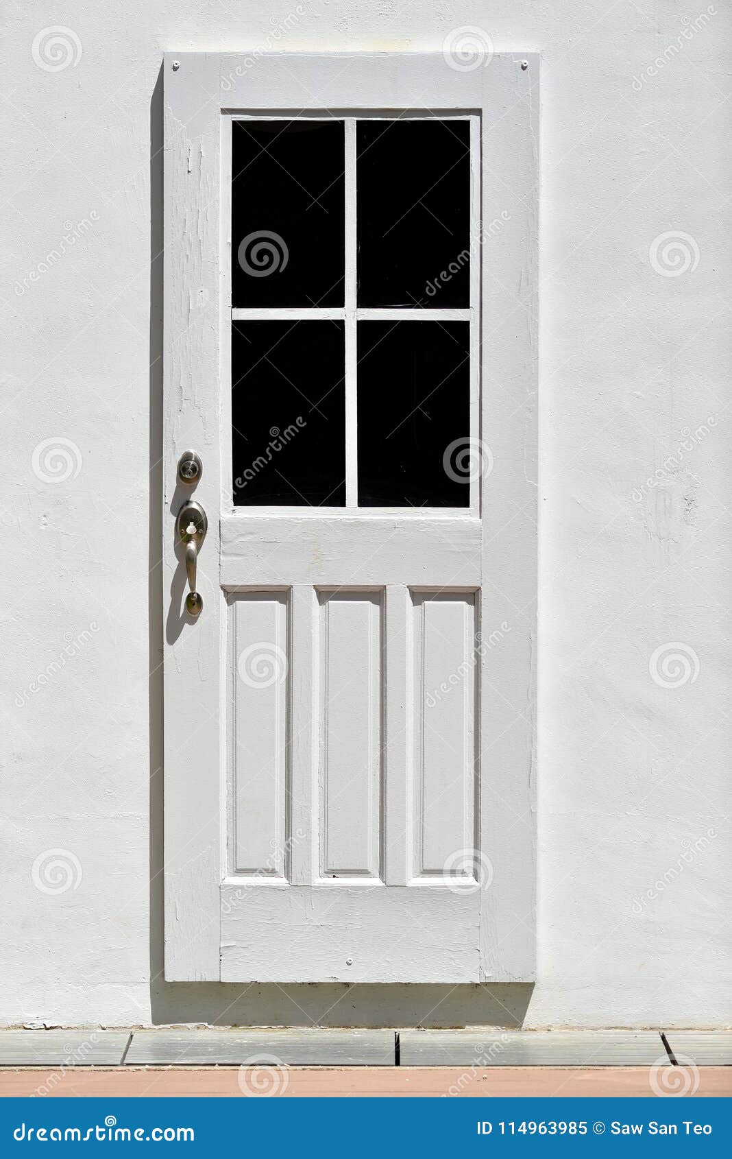 White Doors on White wall stock image. Image of contemporary - 114963985