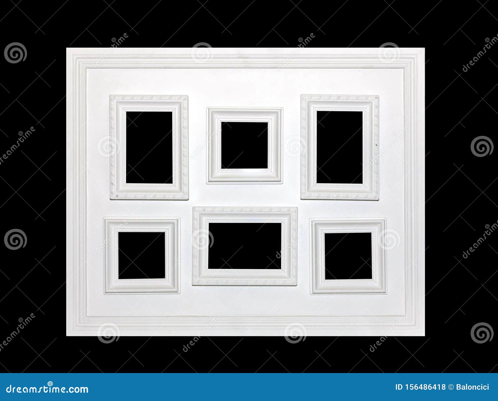 White frame stock photo. Image of decorative, decor - 156486418