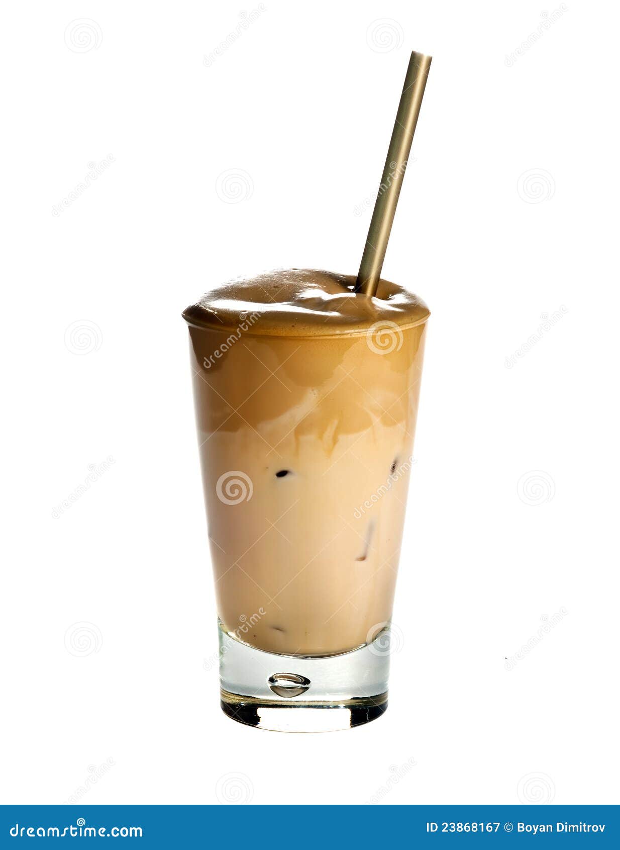 White Frappe stock image. Image of iced, glass, cool - 23868167