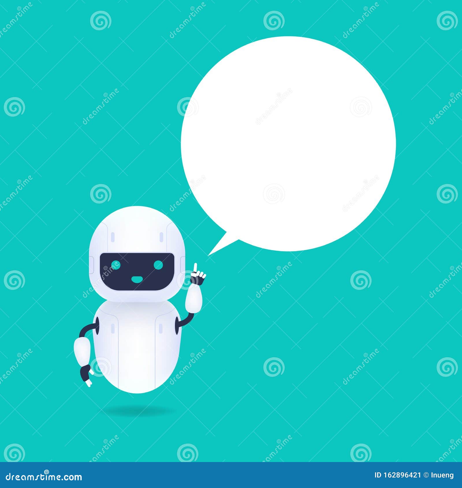 White Friendly Robot Character. Cute And Smile AI Robot Twirling A Hoop ... White Friendly Robot Character. Cute And Smile AI Robot Twirling A Hoop ...