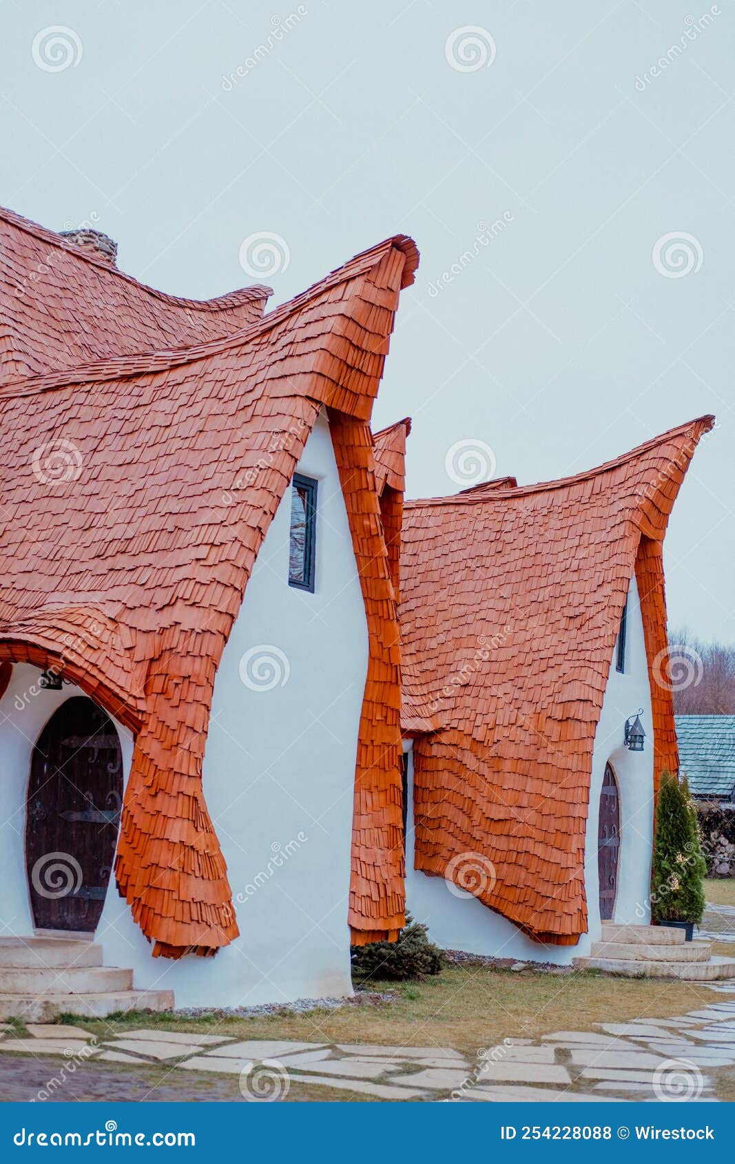 White Funny Fairytale-style Castles in the Park Stock Photo - Image of ...