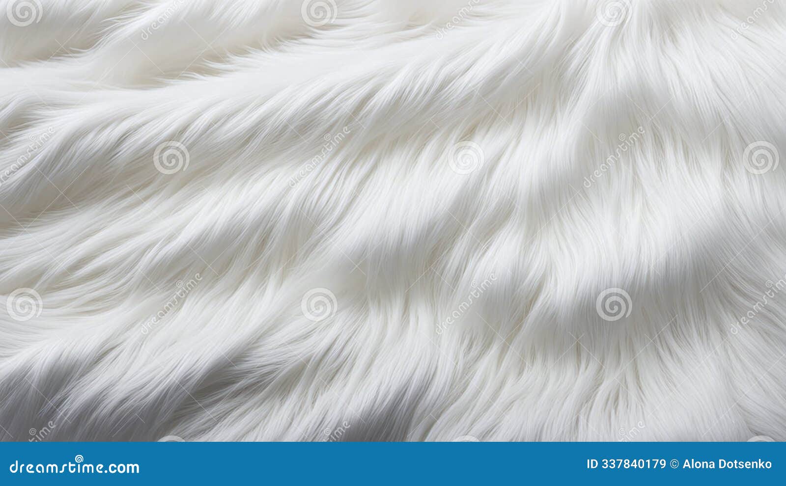 White Fur Fluffy Plush Background Or Backdrop, Wavy Material Texture ...