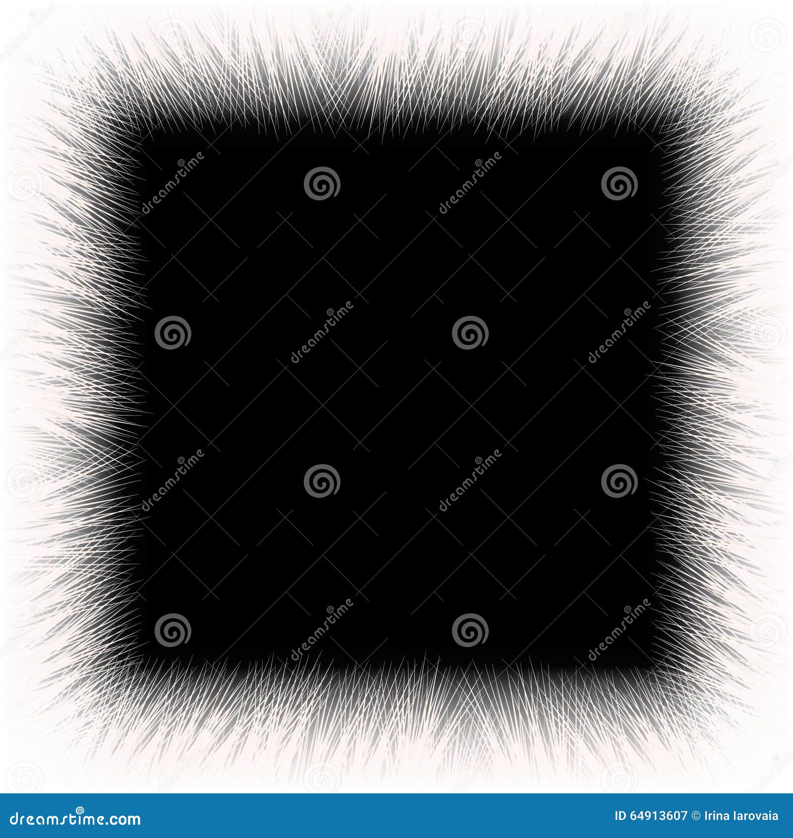 White Fur Frame Background with Empty Space Stock Vector - Illustration ...