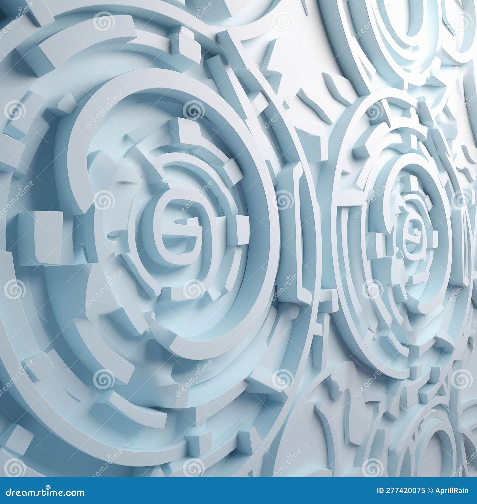 White Futuristic Geometric Background Stock Illustration - Illustration ...