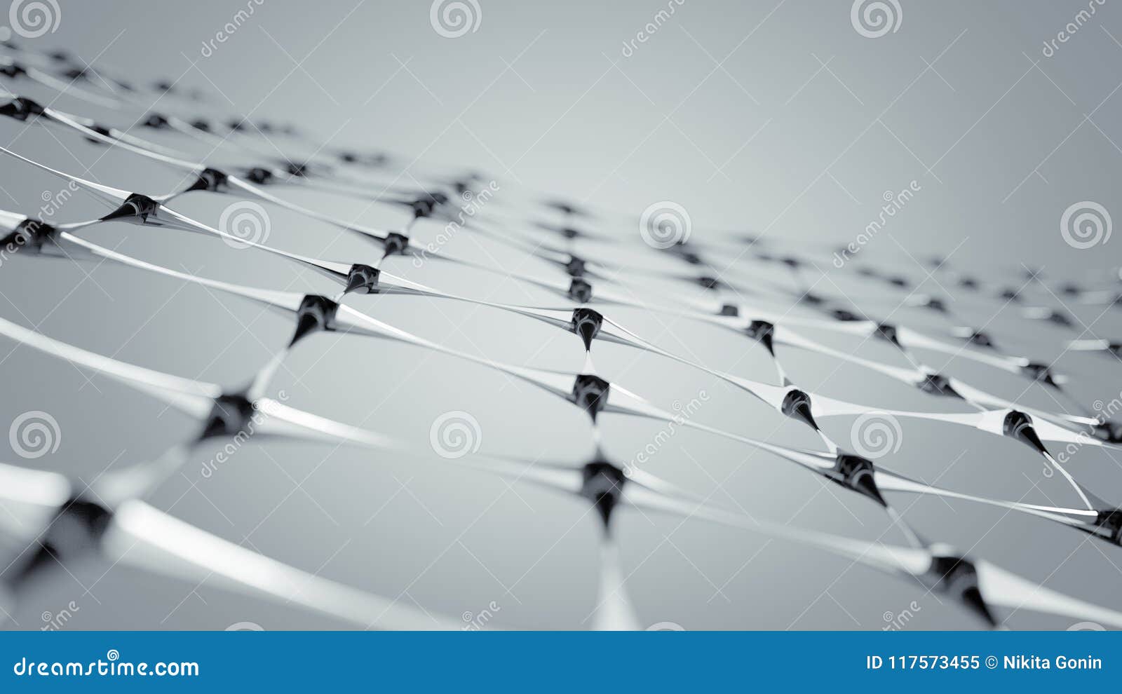 White Futuristic Glass Microstructure 3D Rendering Stock Illustration ...