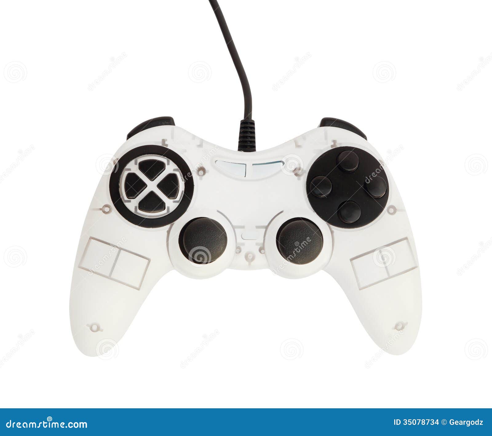 White Gaming Controller Stock Image | CartoonDealer.com #162209329