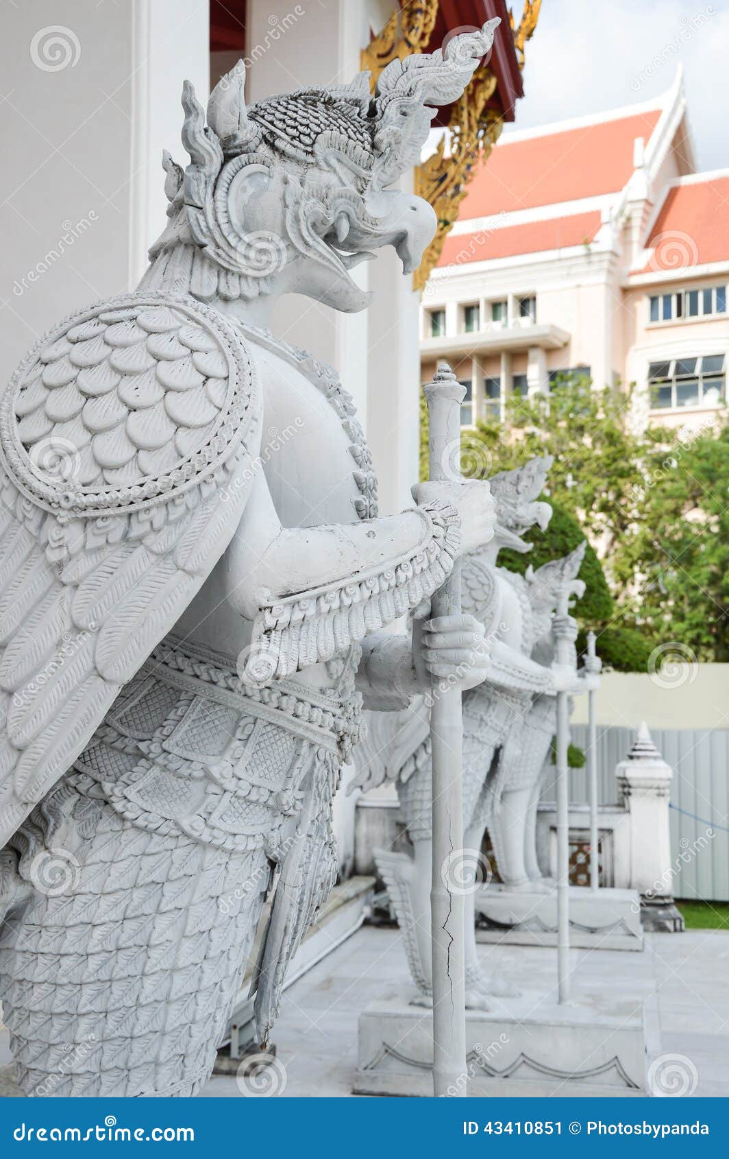 White Garuda Statue Stand in Front of the Temple at Thai National ...