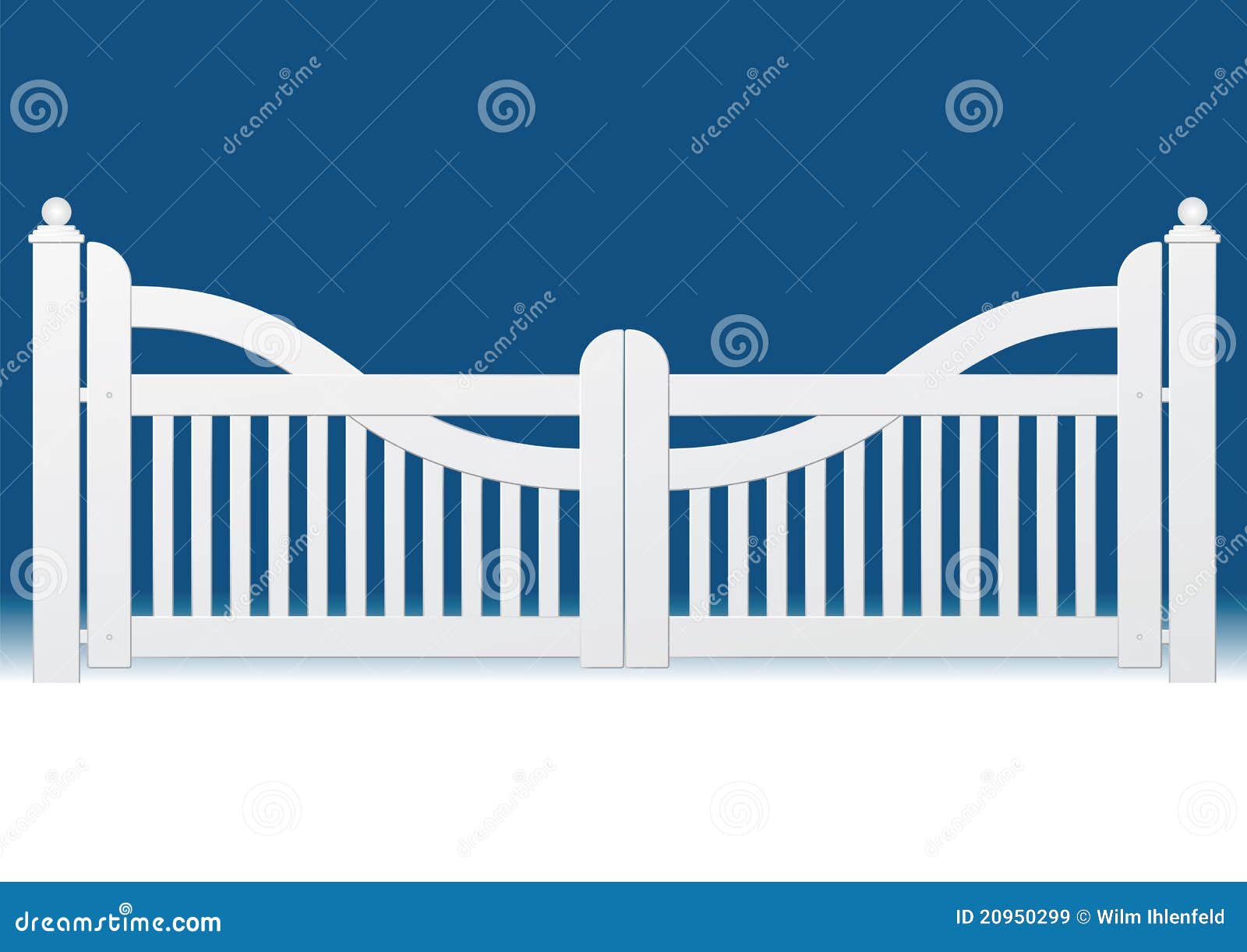 White gate stock vector. Illustration of icon, home, permission - 20950299