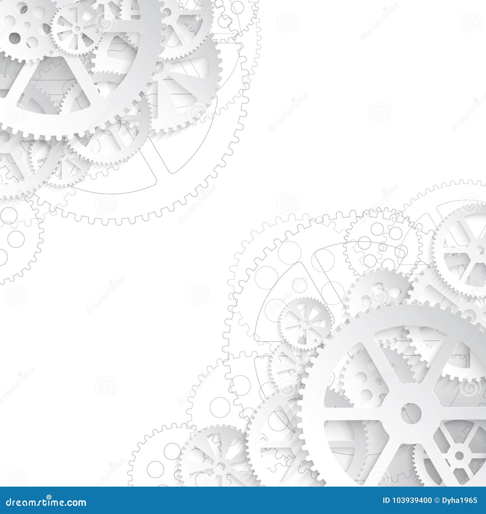 White gears 01a stock vector. Illustration of modern - 103939400