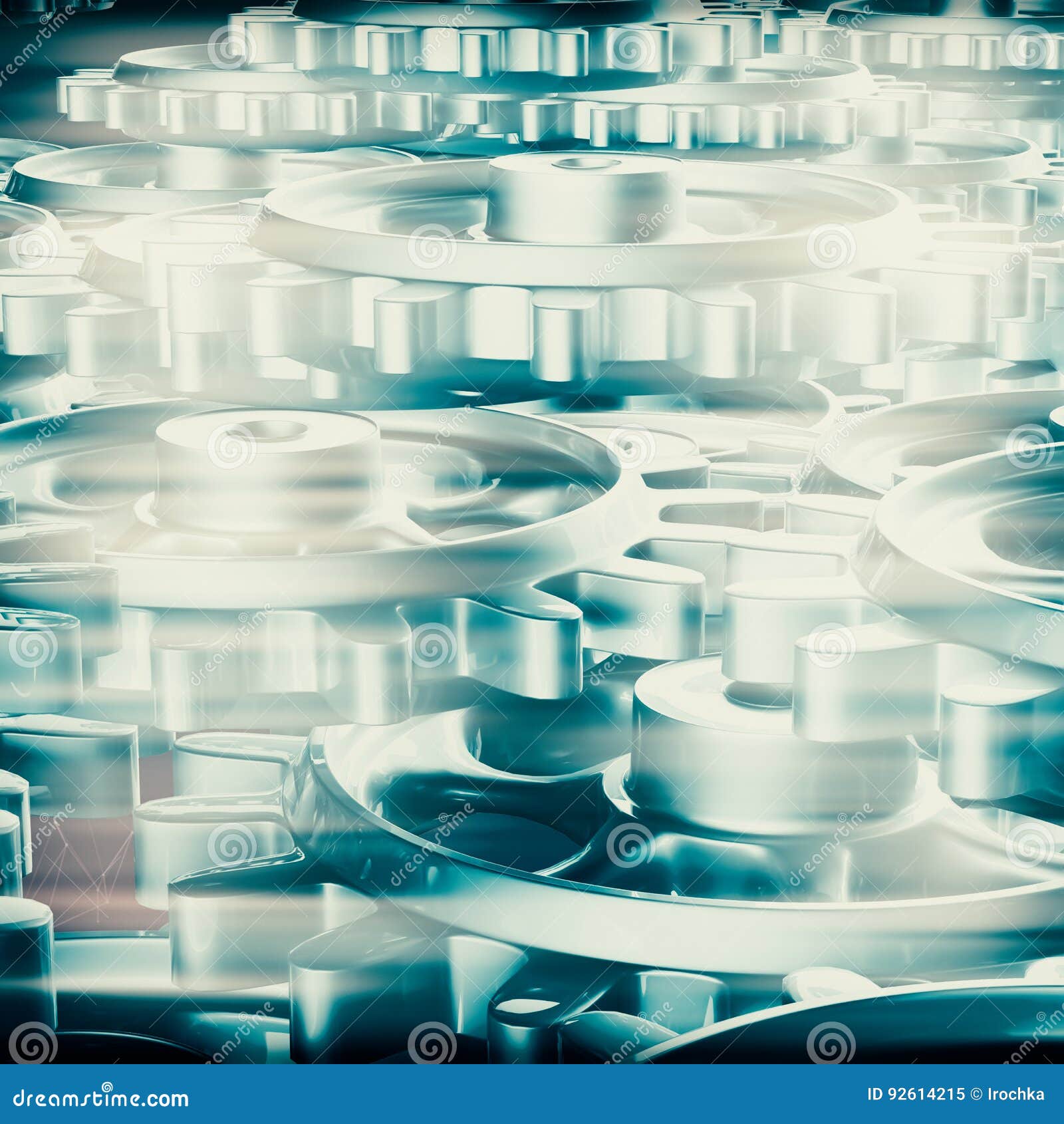 White gears and cogs macro stock illustration. Illustration of ...