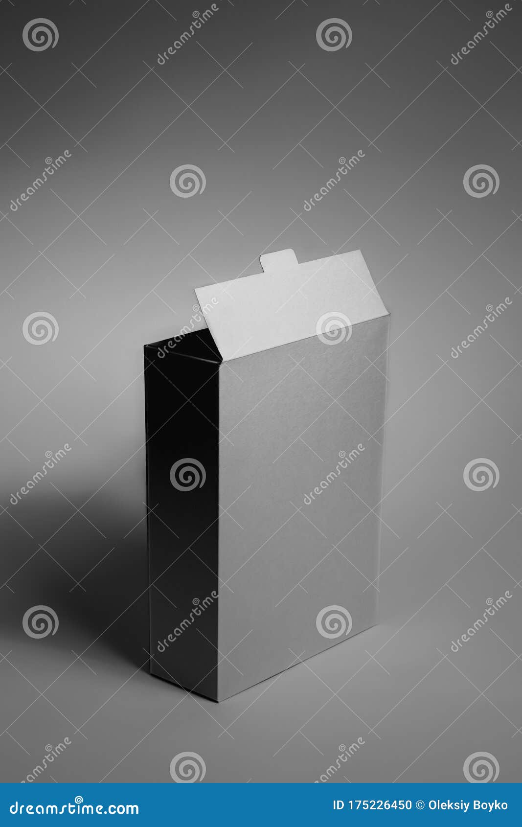 White Generic Box, Studio Shot. Stock Photo - Image of product, open ...