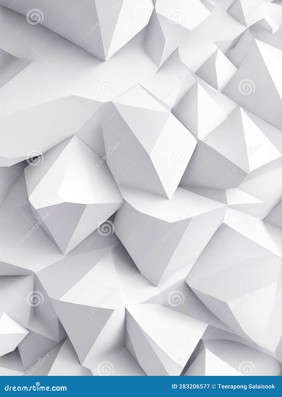 White Geometric Abstract Background, Generative AI Illustration Stock ...