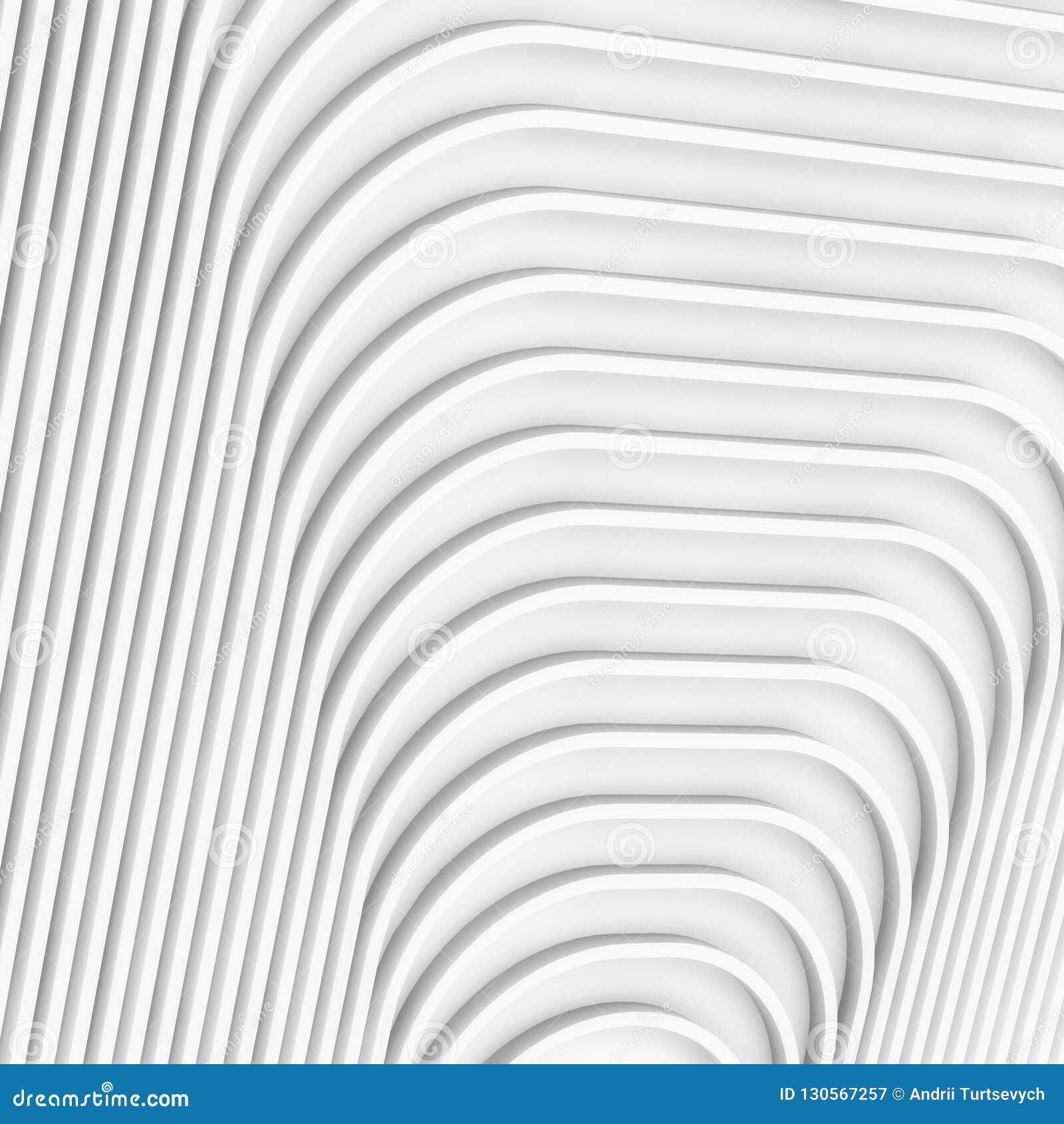 White Geometric Architectural Design Elements, 3D Stock Illustration ...