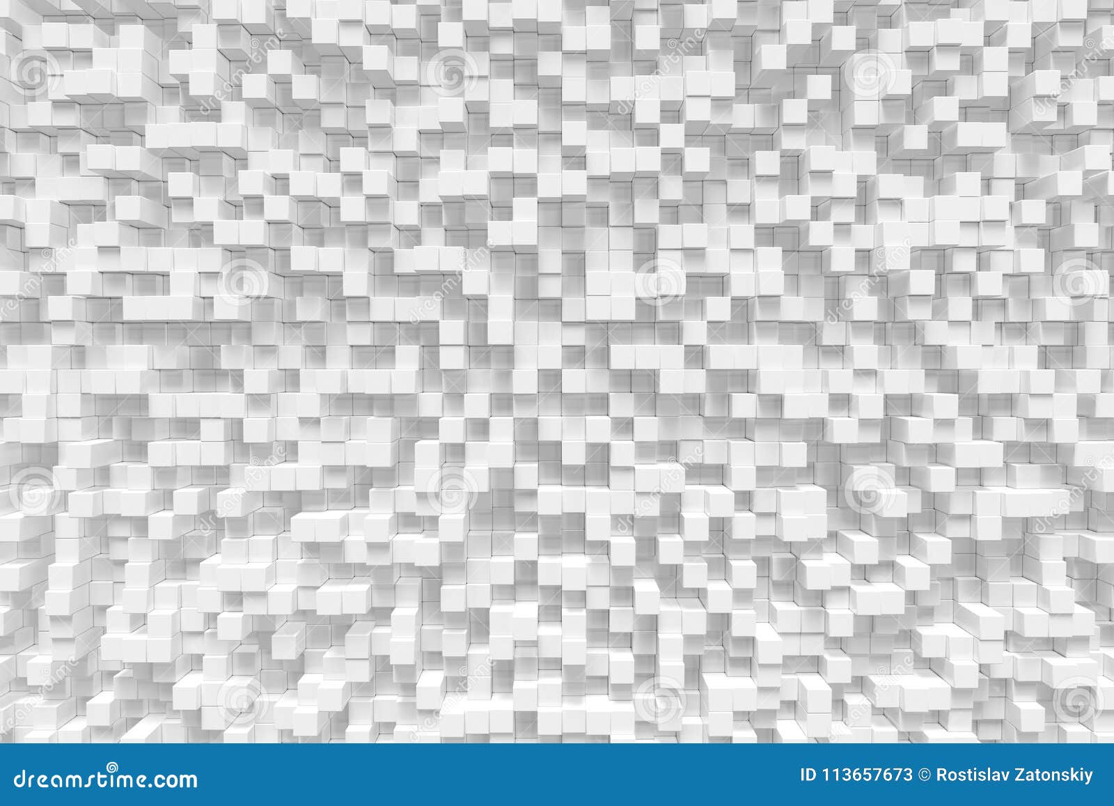 Abstract Cube Arrangement With Dynamic Shadows, Bold Minimalist Design ...