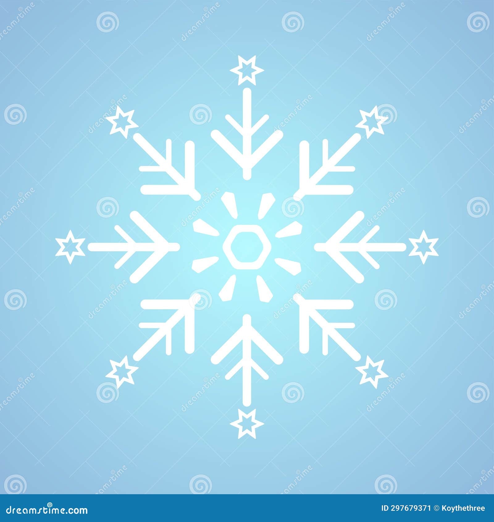 A White Geometric Minimalist Snowflake Element and Icon and White ...