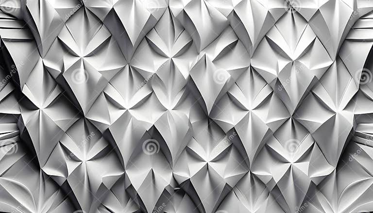 White Geometric Patterns, 3d Tile Wall Texture, Panorama Banner ...