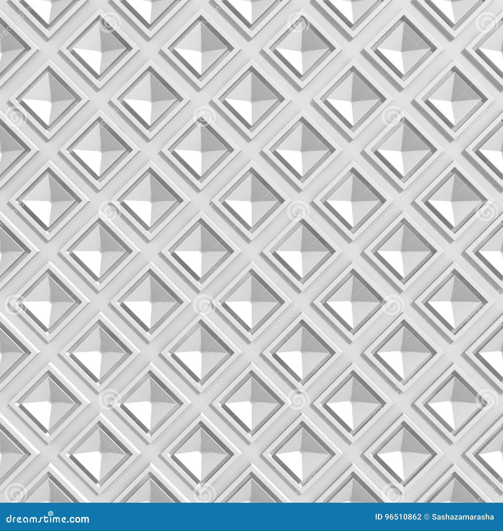 White Geometric Square Pattern Background Stock Illustration ...
