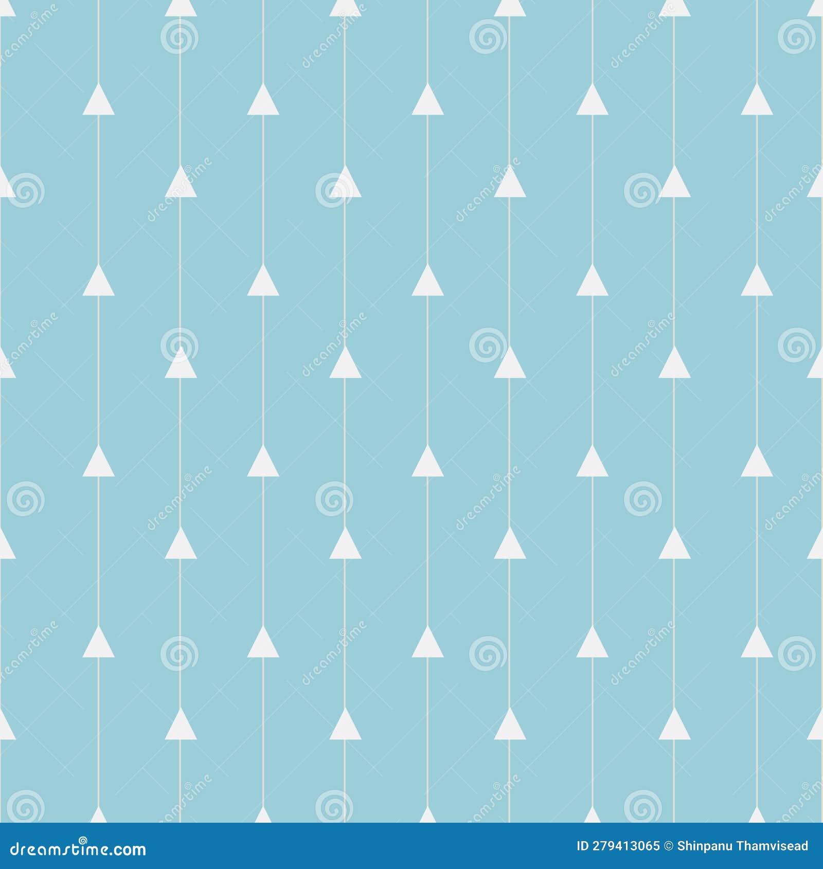 White Geometric Triangle and Line Pattern. on Blue Background Stock ...