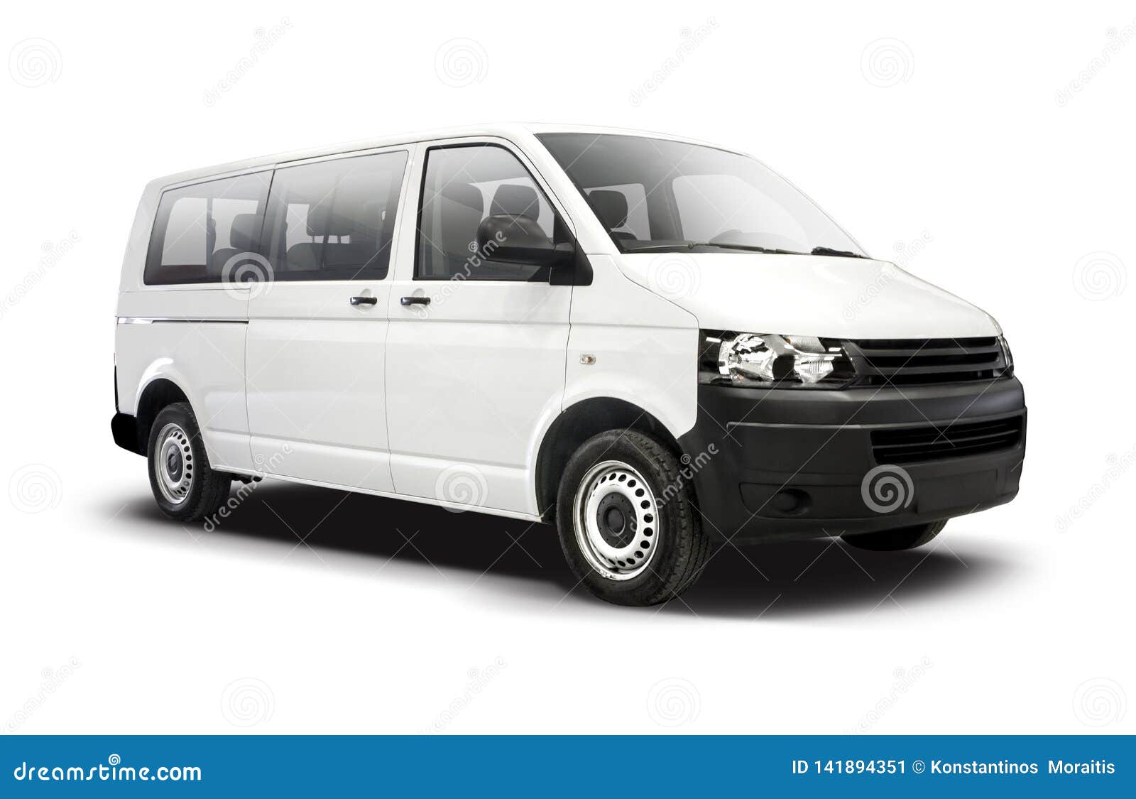 VW T5 Mini Bus Isolated on White Stock Image - Image of copy ...