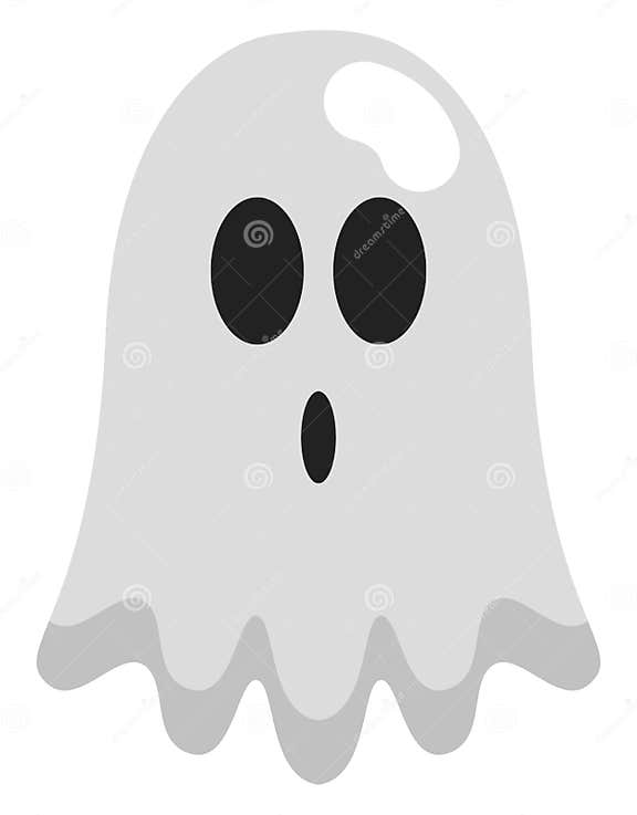 White ghost, icon stock vector. Illustration of celebration - 261069714