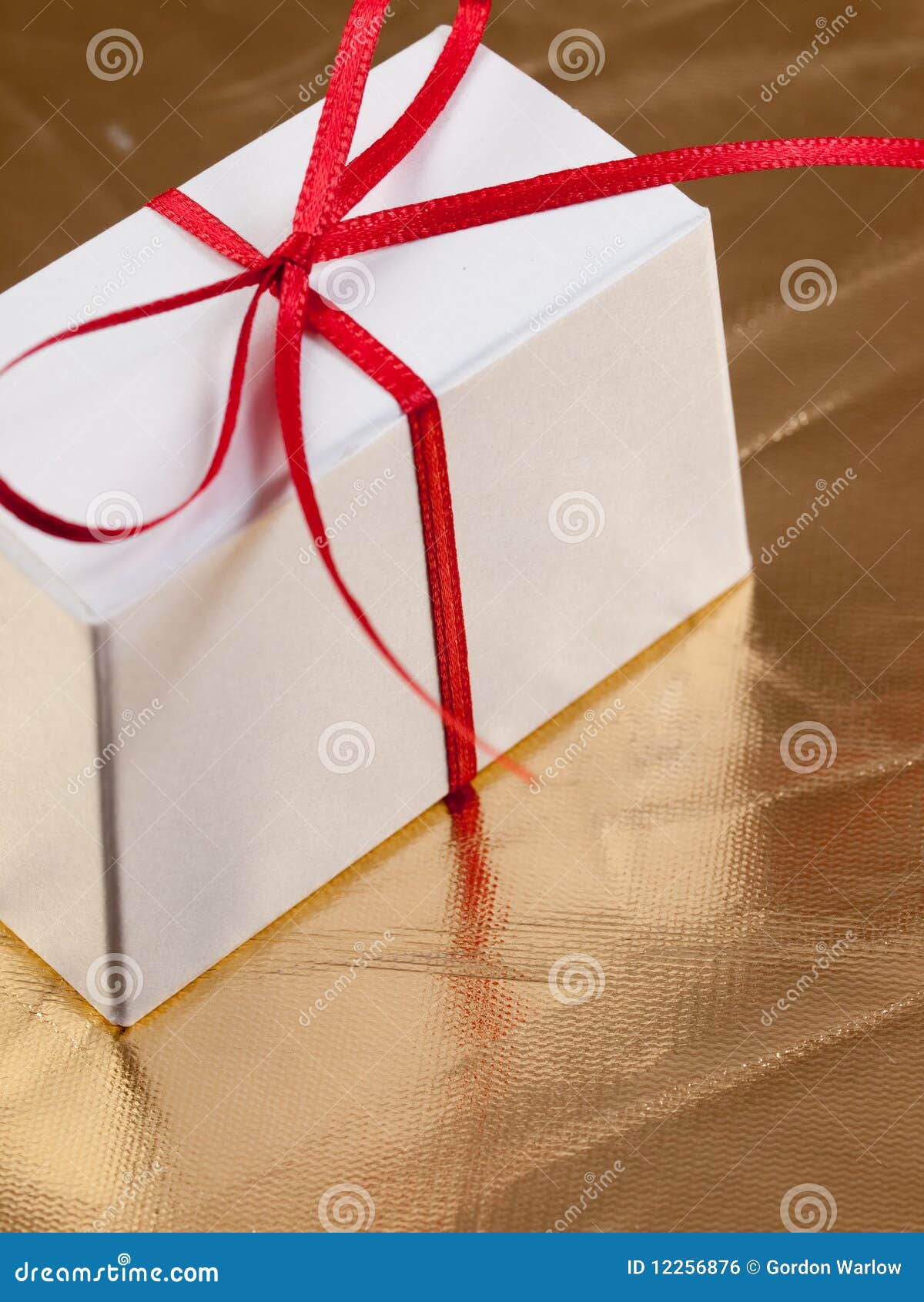 White Gift Box stock photo. Image of present, greeting - 12256876